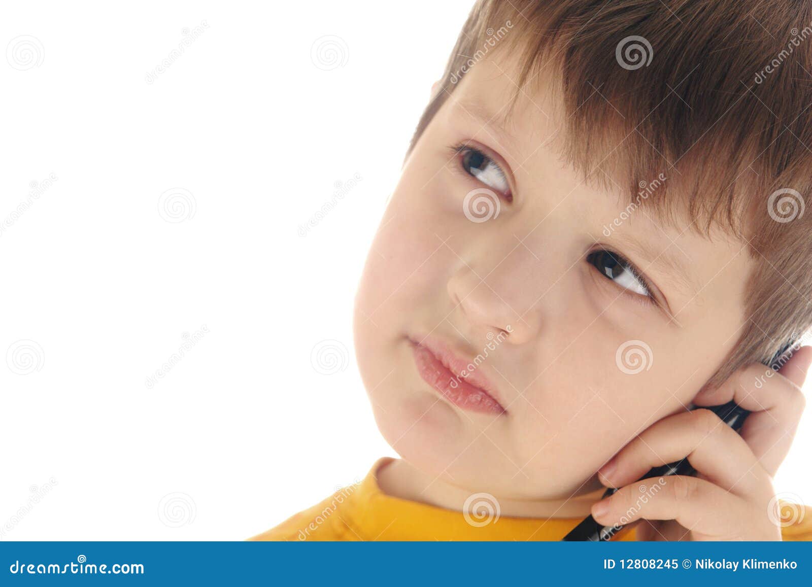 Boy with cell phone stock image. Image of child, smile - 12808245