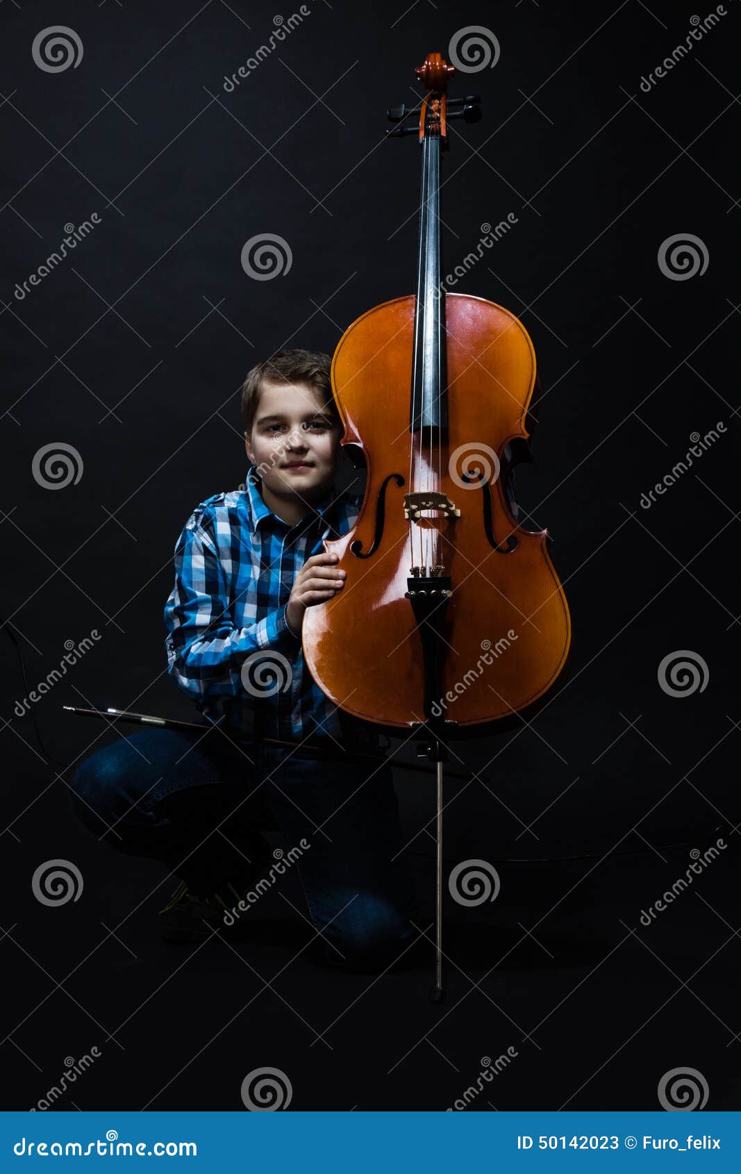 Boy with cello stock image. Image of music, cello, classical - 50142023