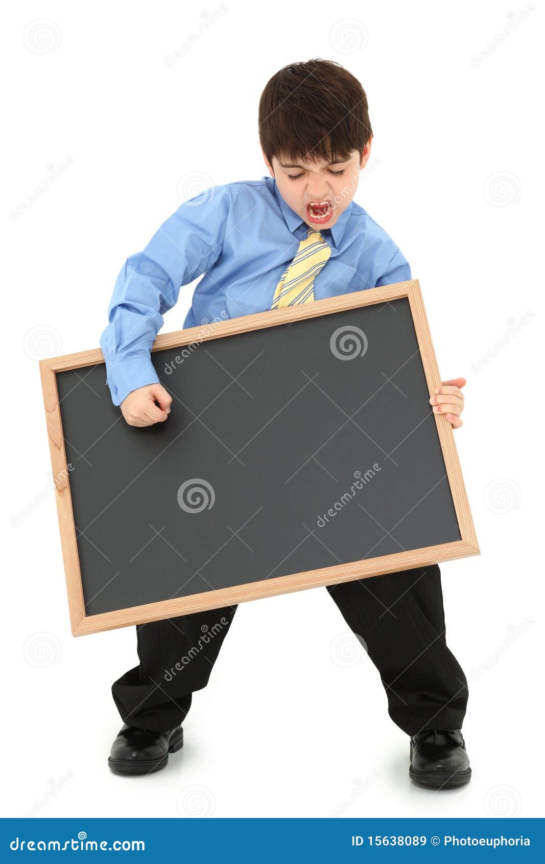 Boy with Chalkboard stock image. Image of chalkboard - 15638089
