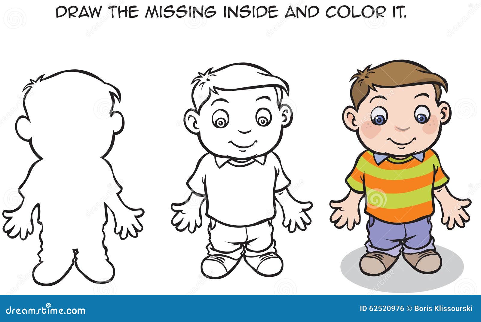 Boy character. stock illustration. Illustration of child - 62520976