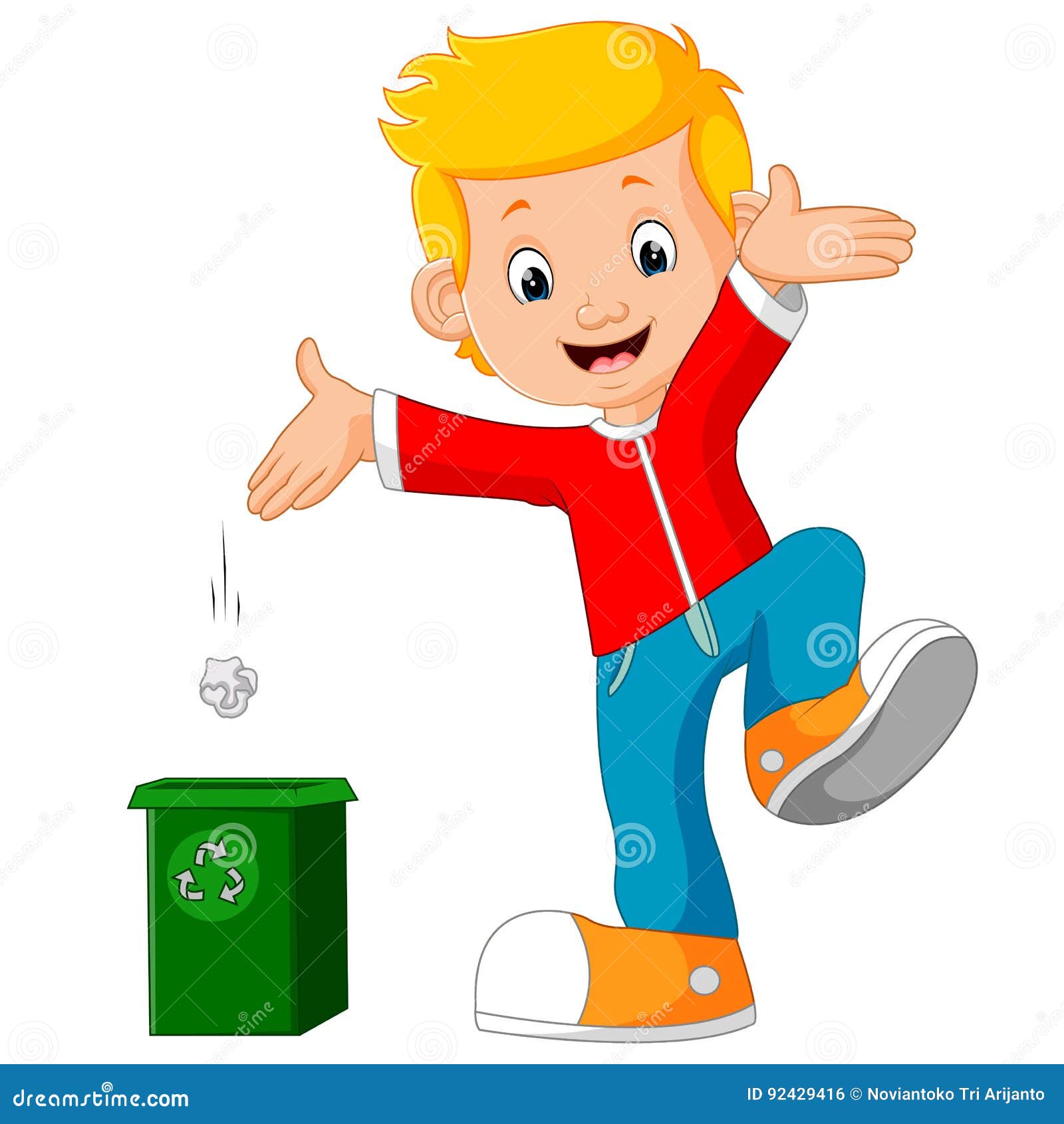 The Character Garbage Man. Landfills Dump Ecology And Pollution Concept ...