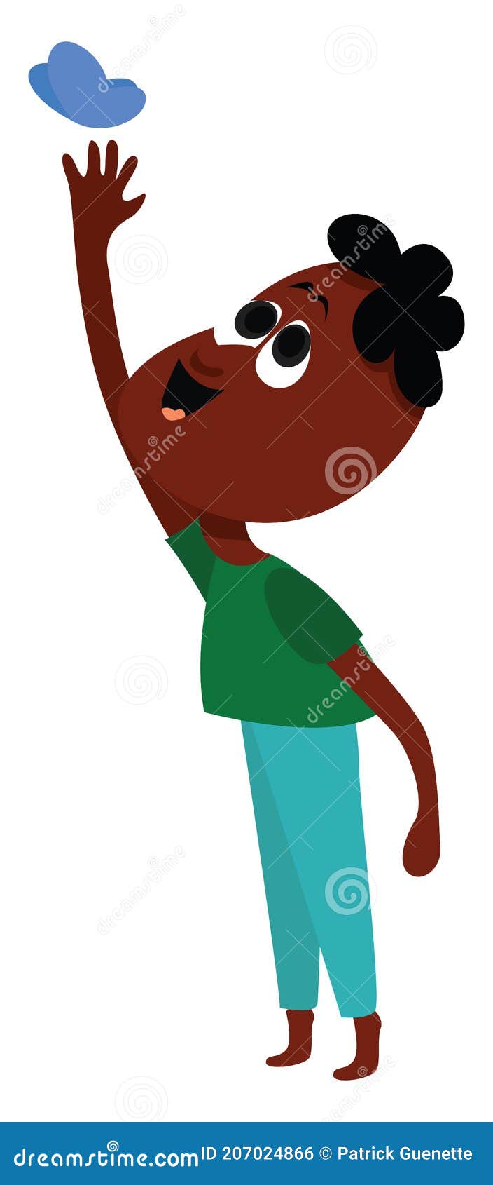 Boy Chasing Butterfly Stock Illustrations – 80 Boy Chasing Butterfly ...