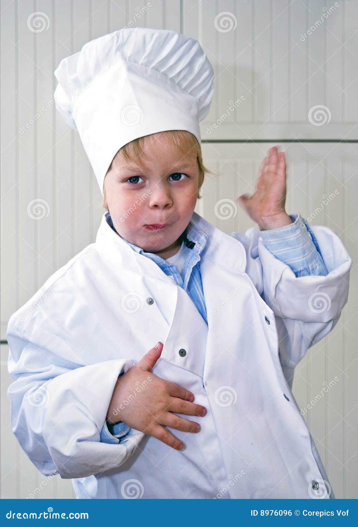 Boy chef stock photo. Image of mouth, tasting, toque, double - 8976096