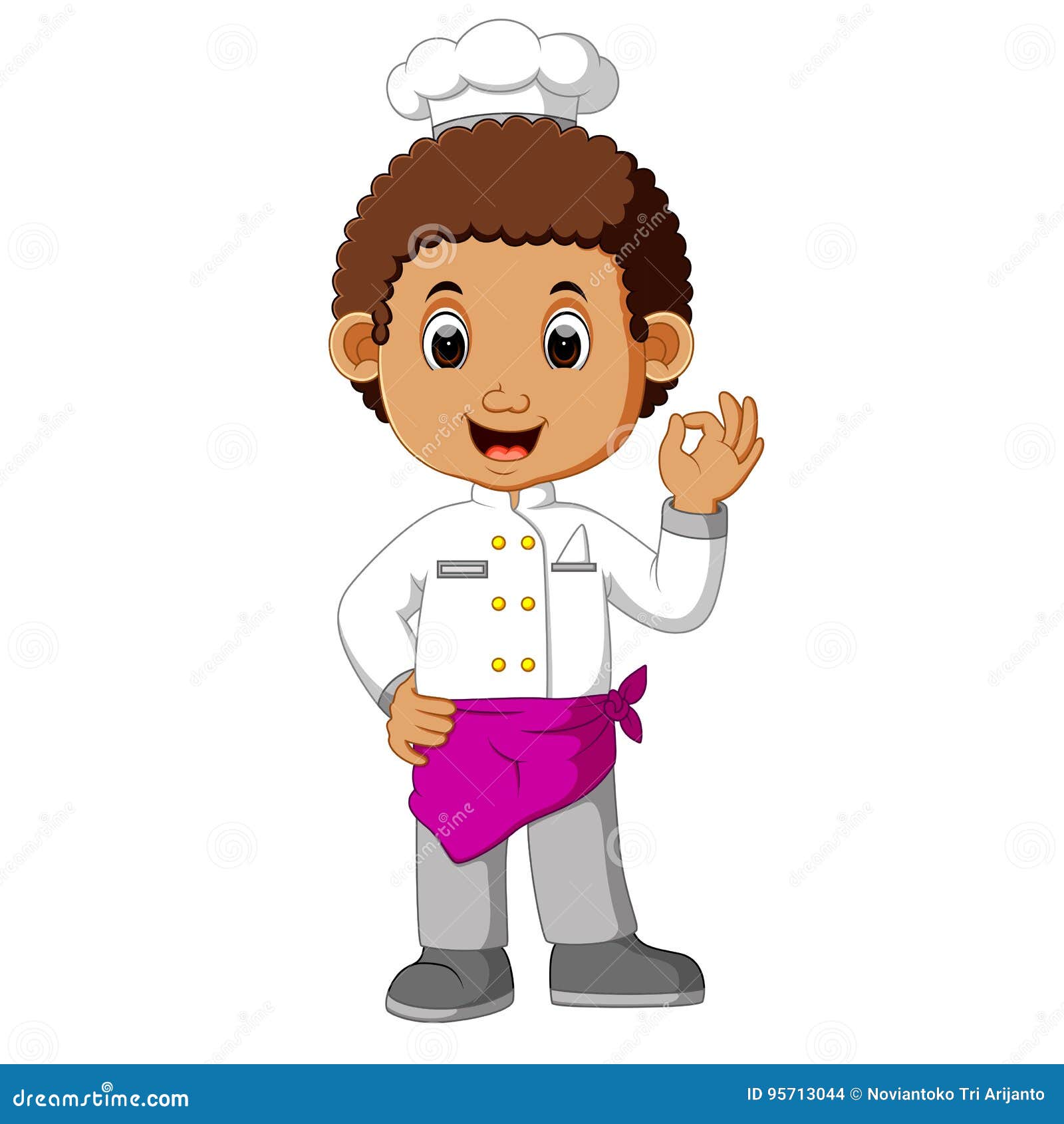 Boy chef cartoon stock vector. Illustration of chef, mascot - 95713044