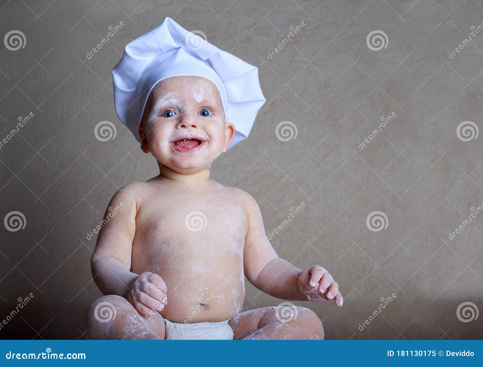 Boy in a chef`s hat stock image. Image of cuisine, childhood - 181130175