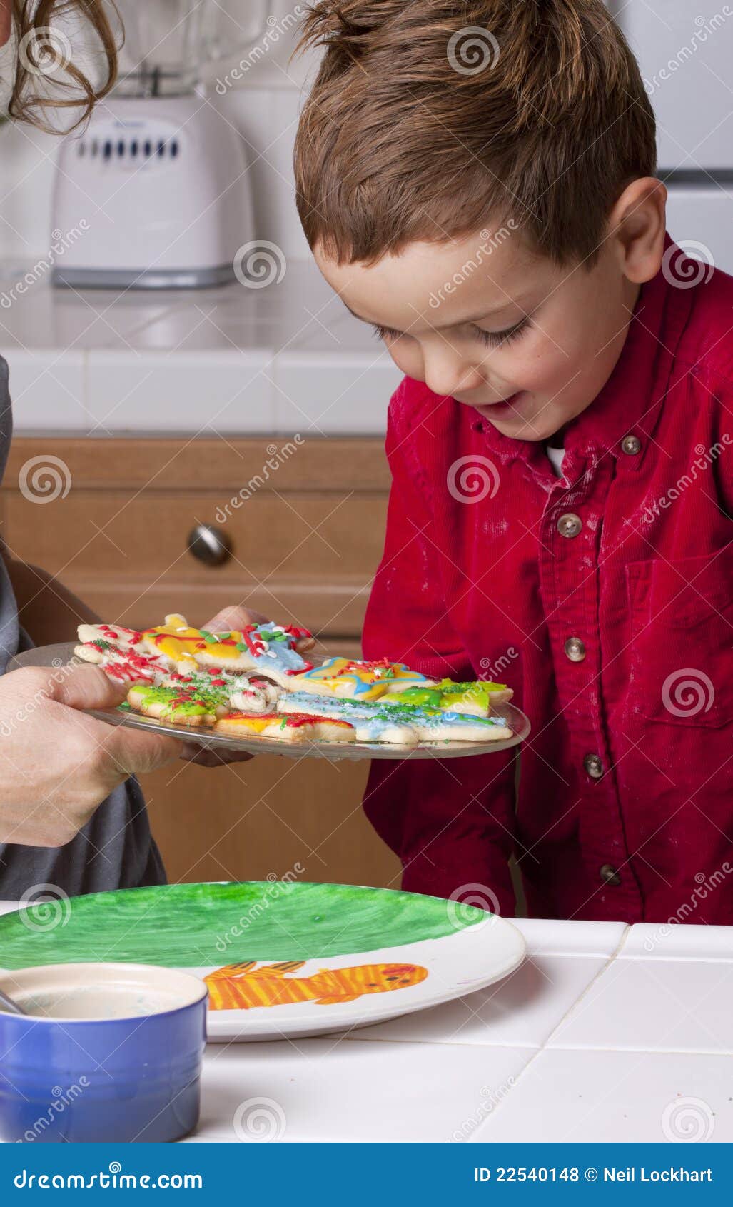 Boy Choosing Cookie stock photo. Image of lifestyle, family - 22540148