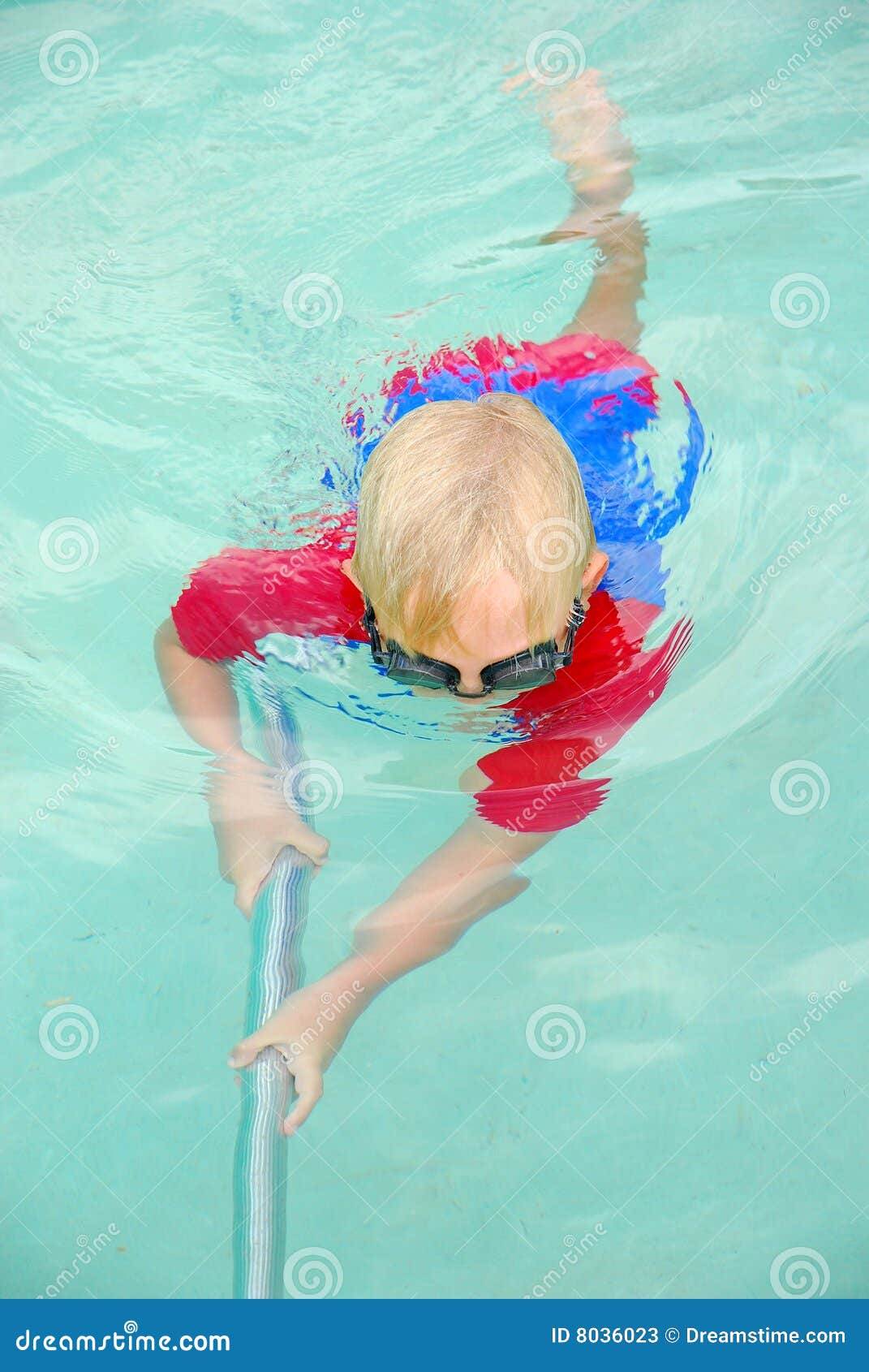 Boy cleaning swimming pool stock image. Image of little - 8036023