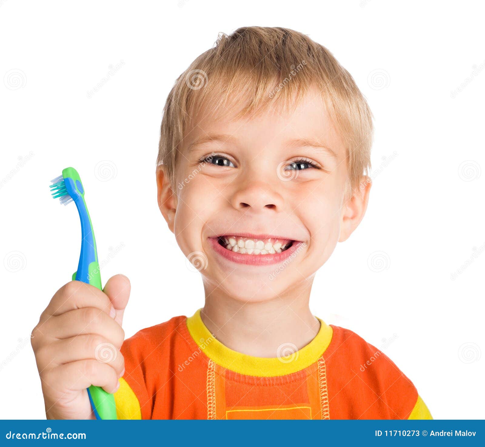 Boy cleans a teeth stock image. Image of hygiene, cute - 11710273