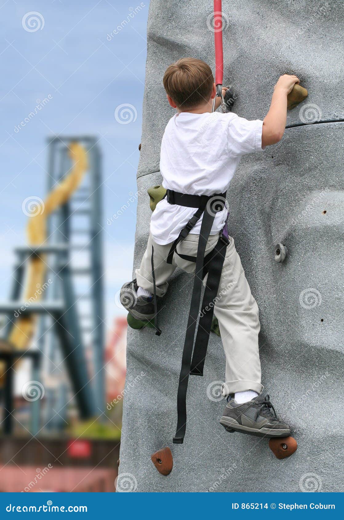 Boy Climbing stock photo. Image of speed, fast, seek, fence - 865214