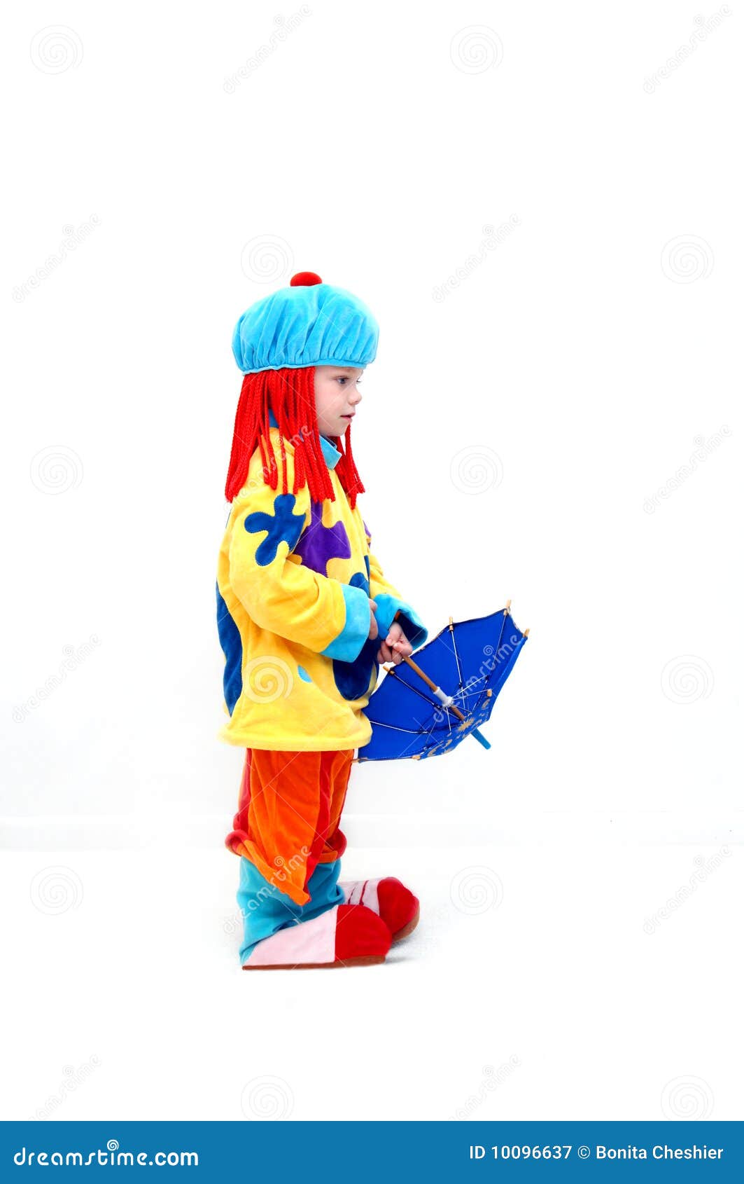 Boy Clown stock image. Image of little, cute, dreaming - 10096637