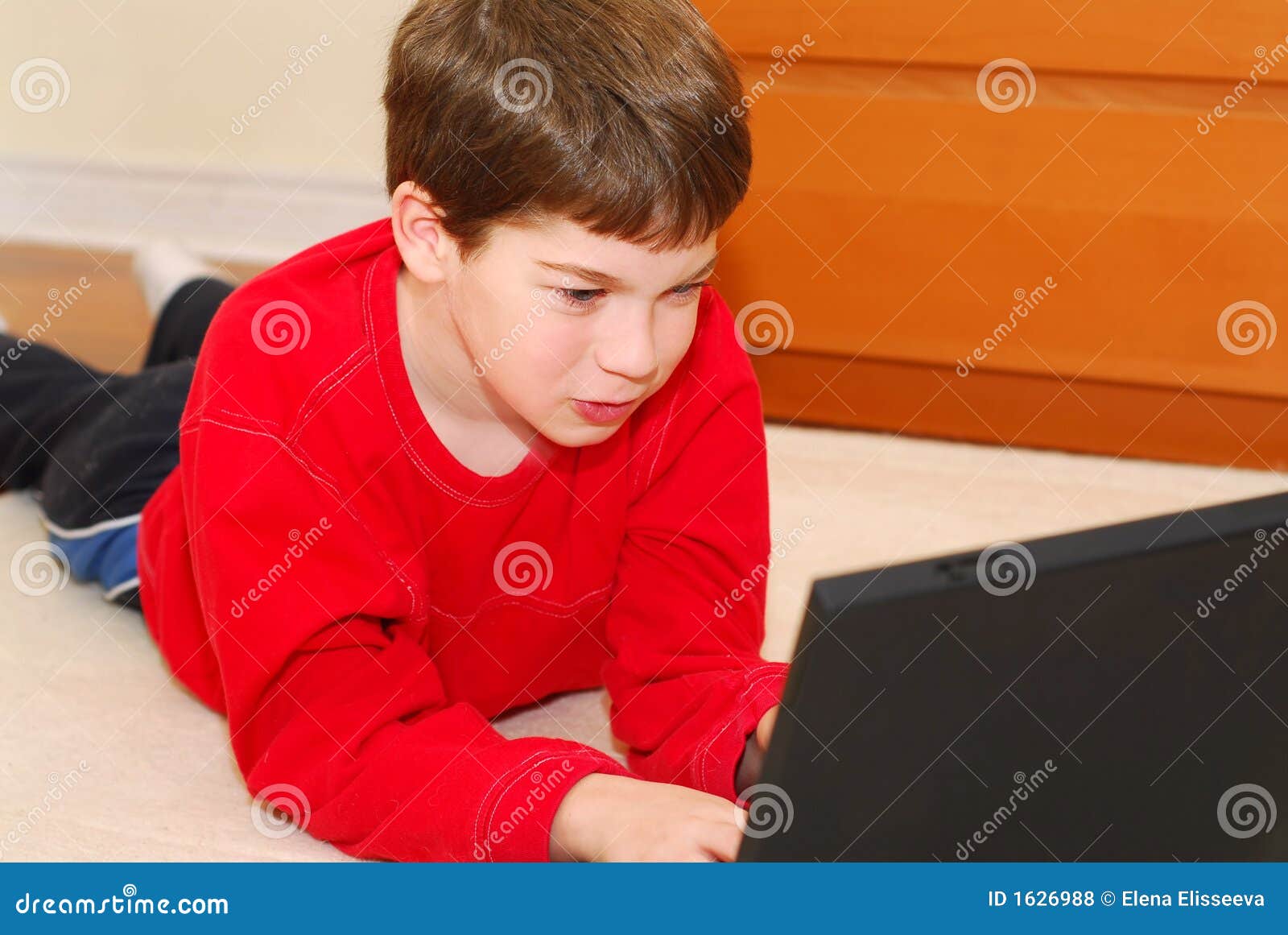 Boy computer stock photo. Image of person, concentrating - 1626988