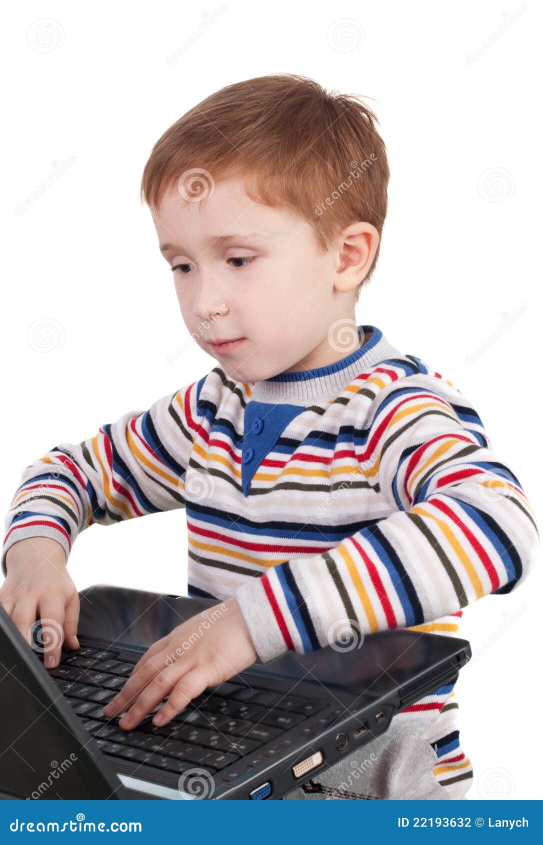 Boy and computer stock photo. Image of joyful, loving - 22193632
