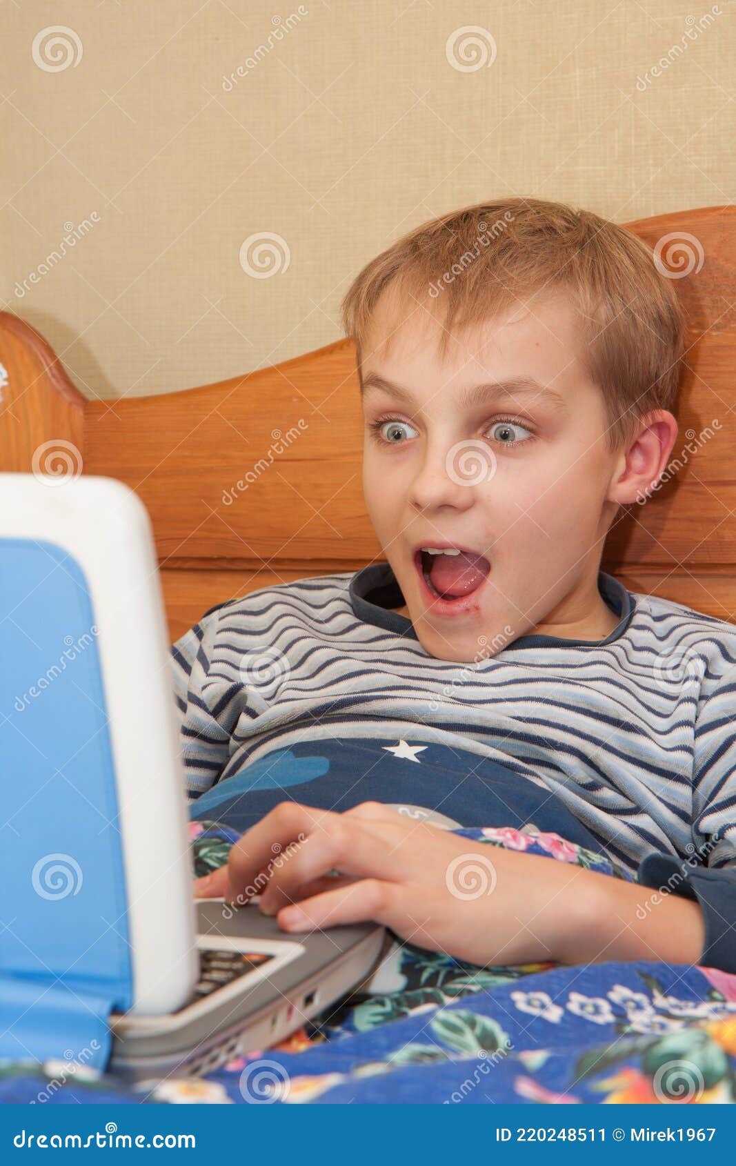 Boy and computer stock image. Image of inside, game - 220248511