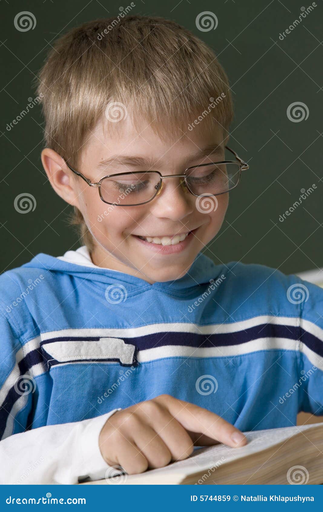 Boy is Concentrated with Reading Stock Image - Image of avidly, child ...