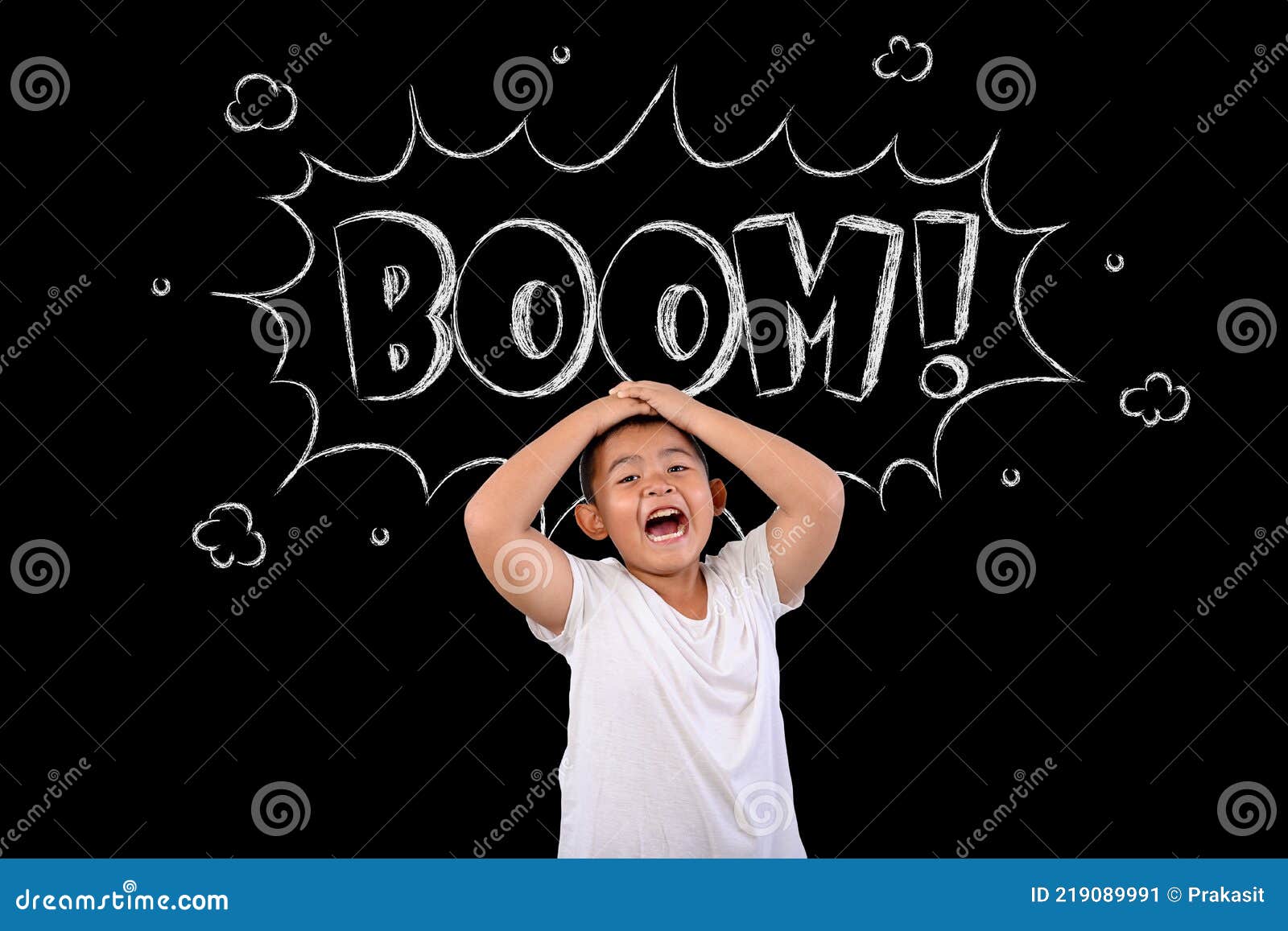 The Boy is Confused, Not Knowing Where To Go Stock Image - Image of ...