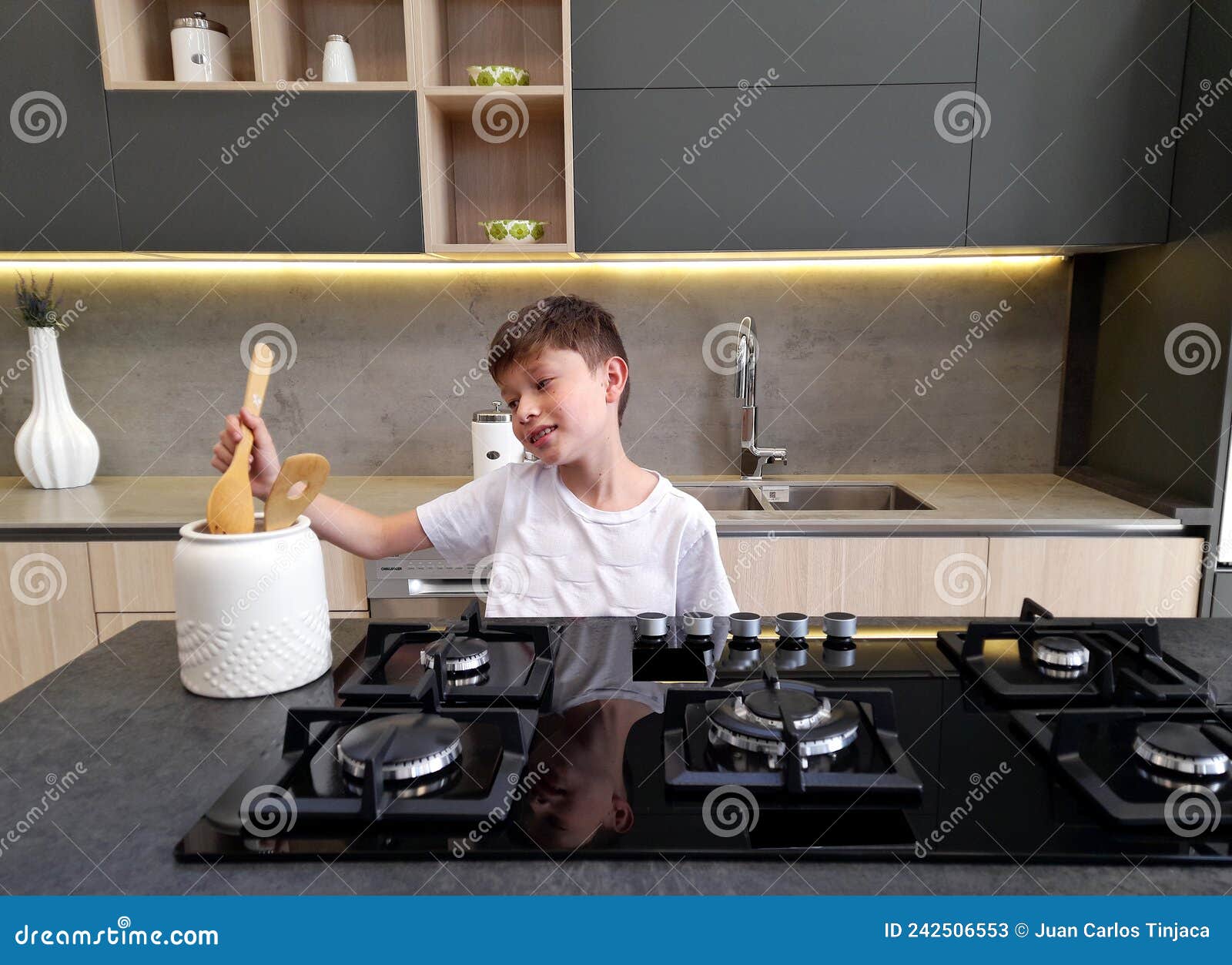 Boy cooking stock image. Image of mexico, vegetarian - 242506553
