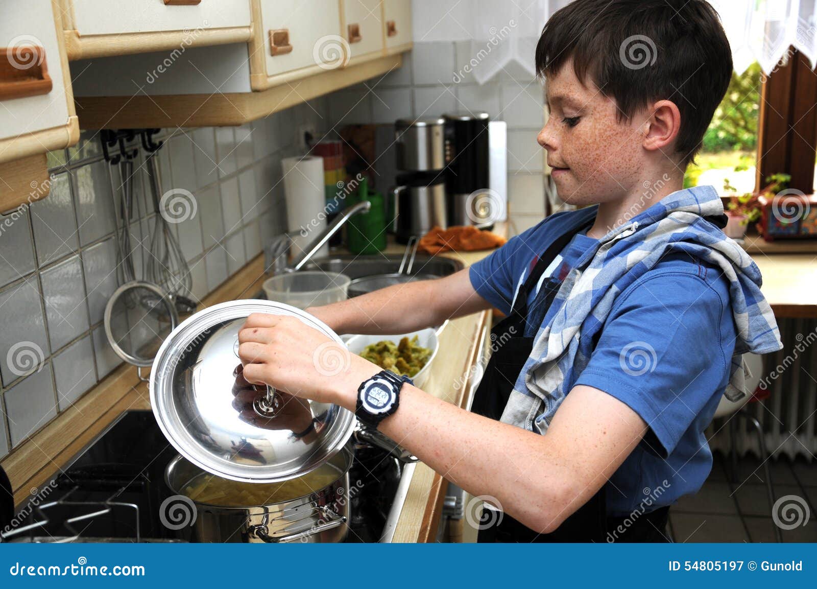 Boy cooking stock image. Image of boys, kitchen, mate - 54805197