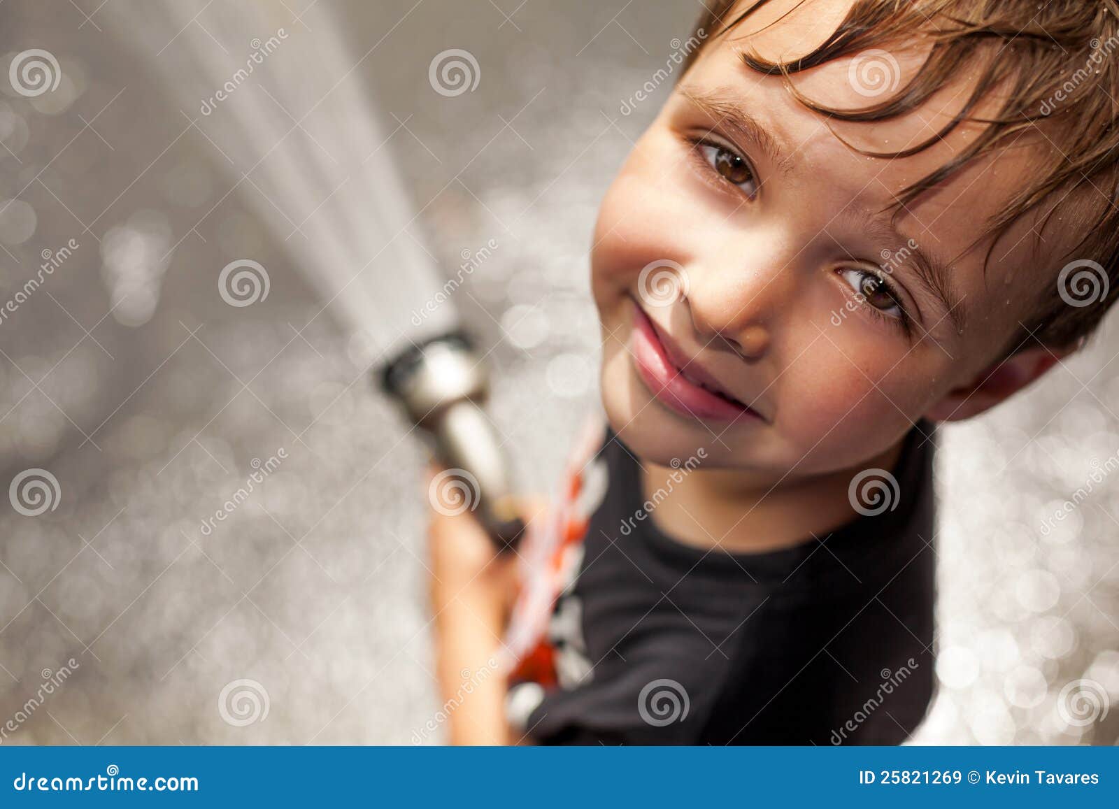 Boy Cooling Off stock image. Image of cool, smile, child - 25821269