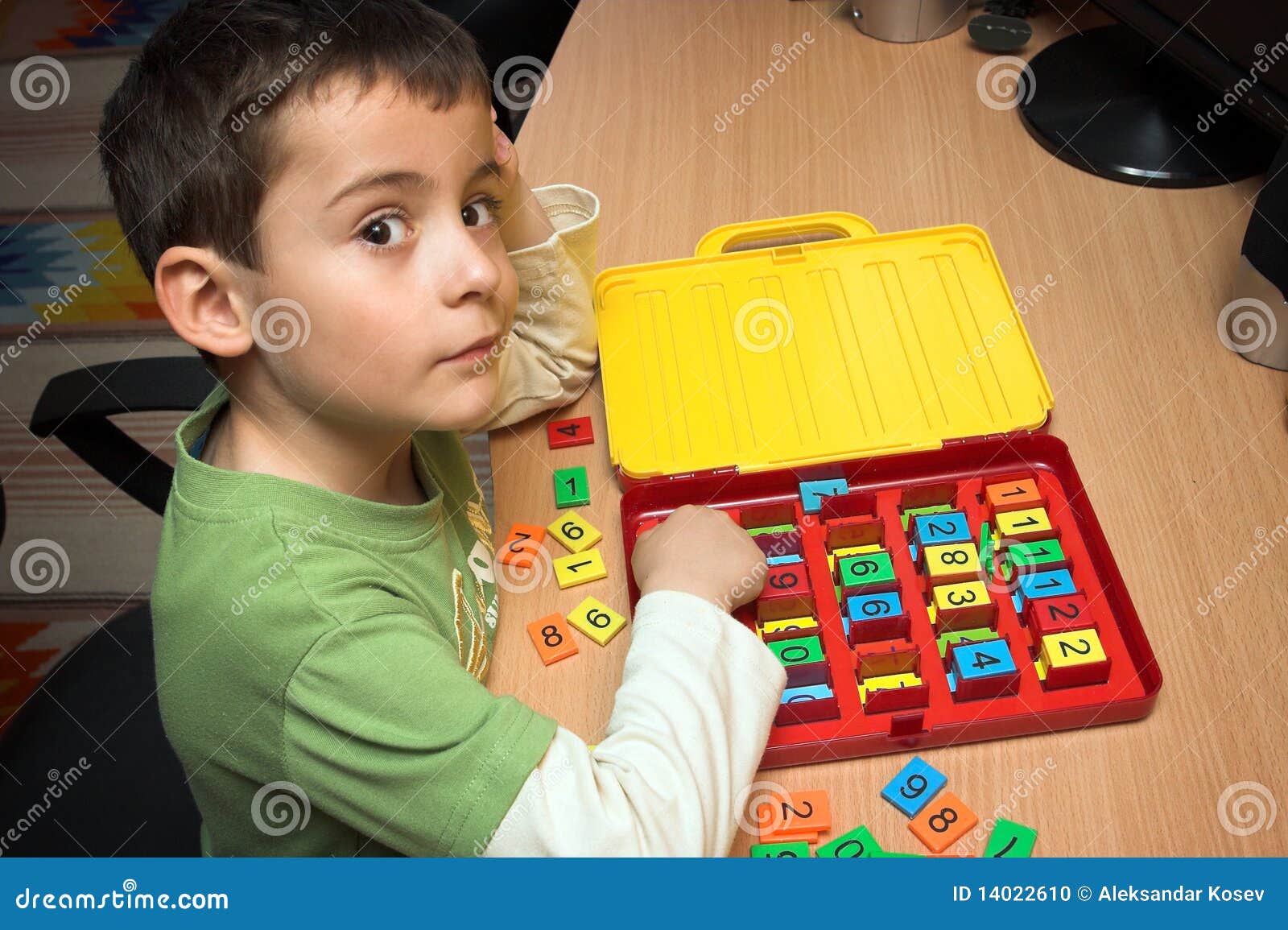 Boy counting stock photo. Image of child, education, hand - 14022610