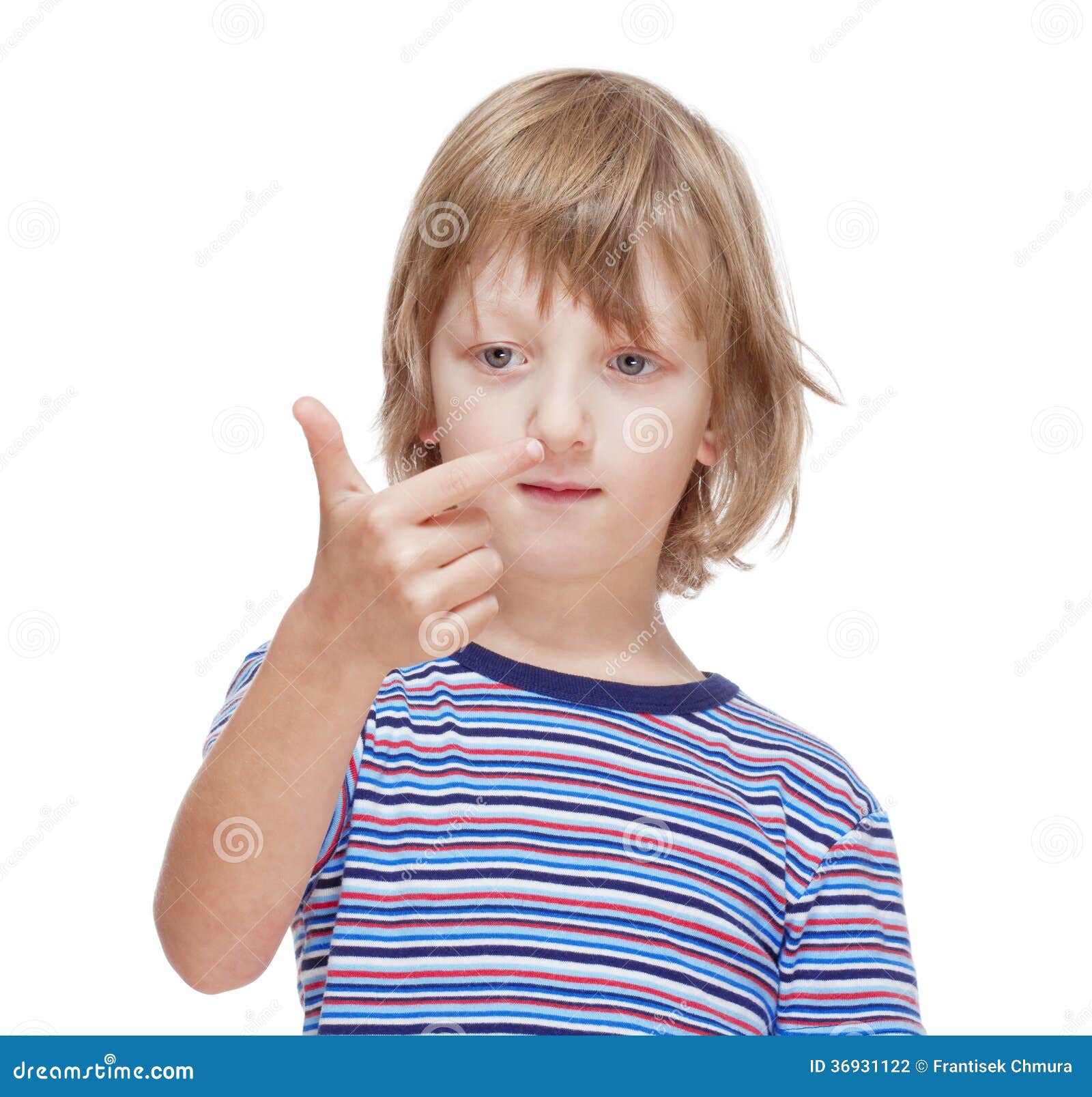 Boy Counting on Fingers of His Hand Stock Photo - Image of hand, count ...