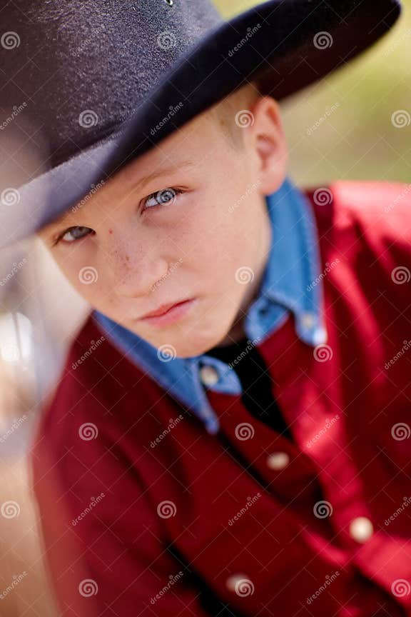 Boy in cowboy hat stock photo. Image of kiddie, clothing - 23187478
