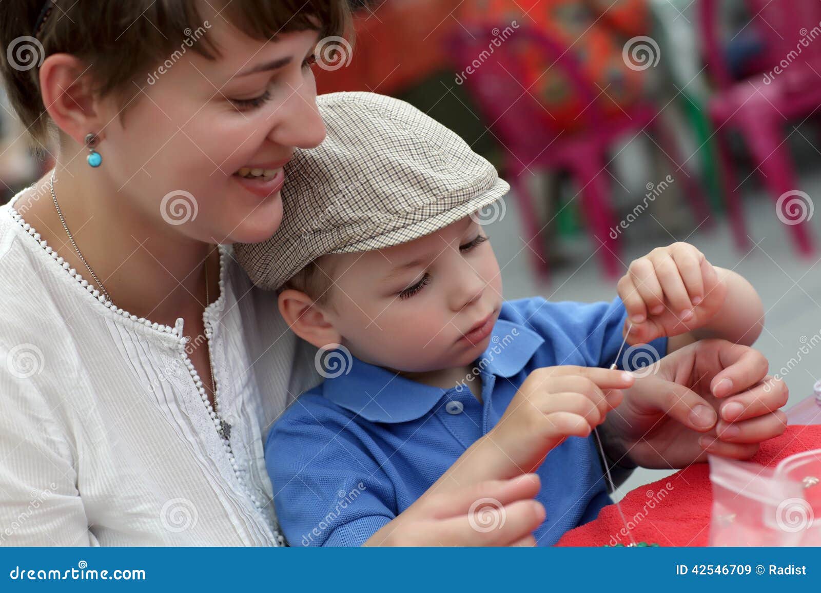Boy at creative workshop stock image. Image of creativity - 42546709