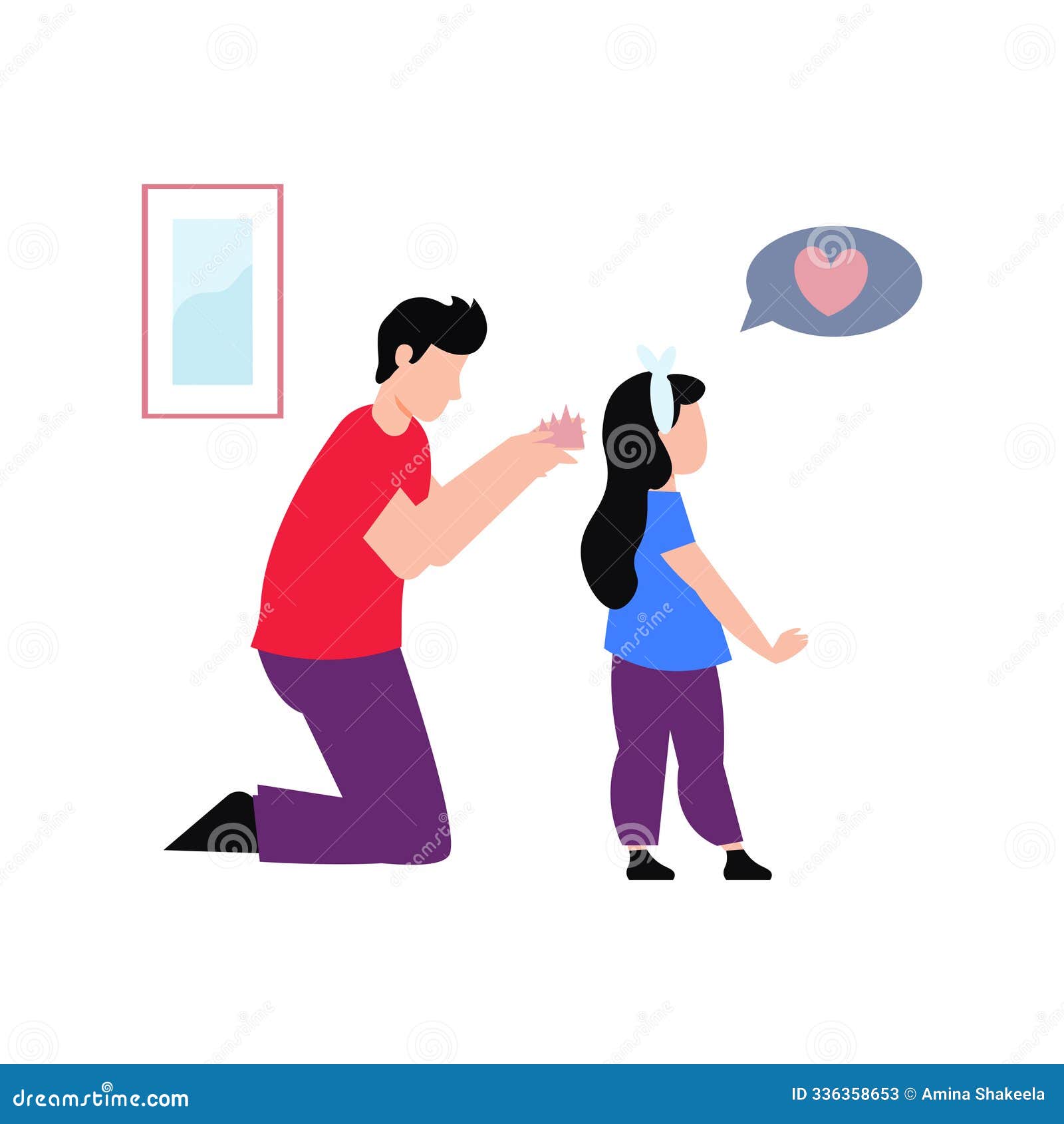 Boy is crowning the kid stock illustration. Illustration of graphic ...