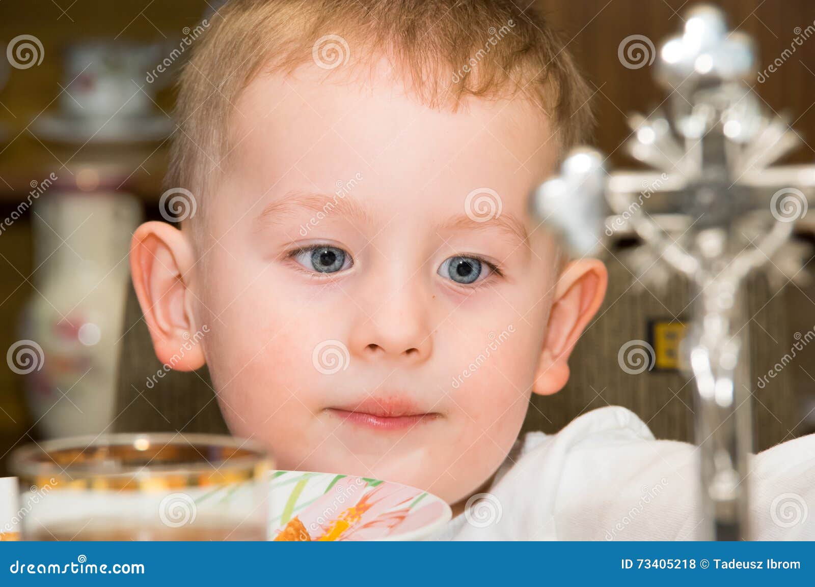 Boy and crucifix stock photo. Image of symbolic, christian - 73405218