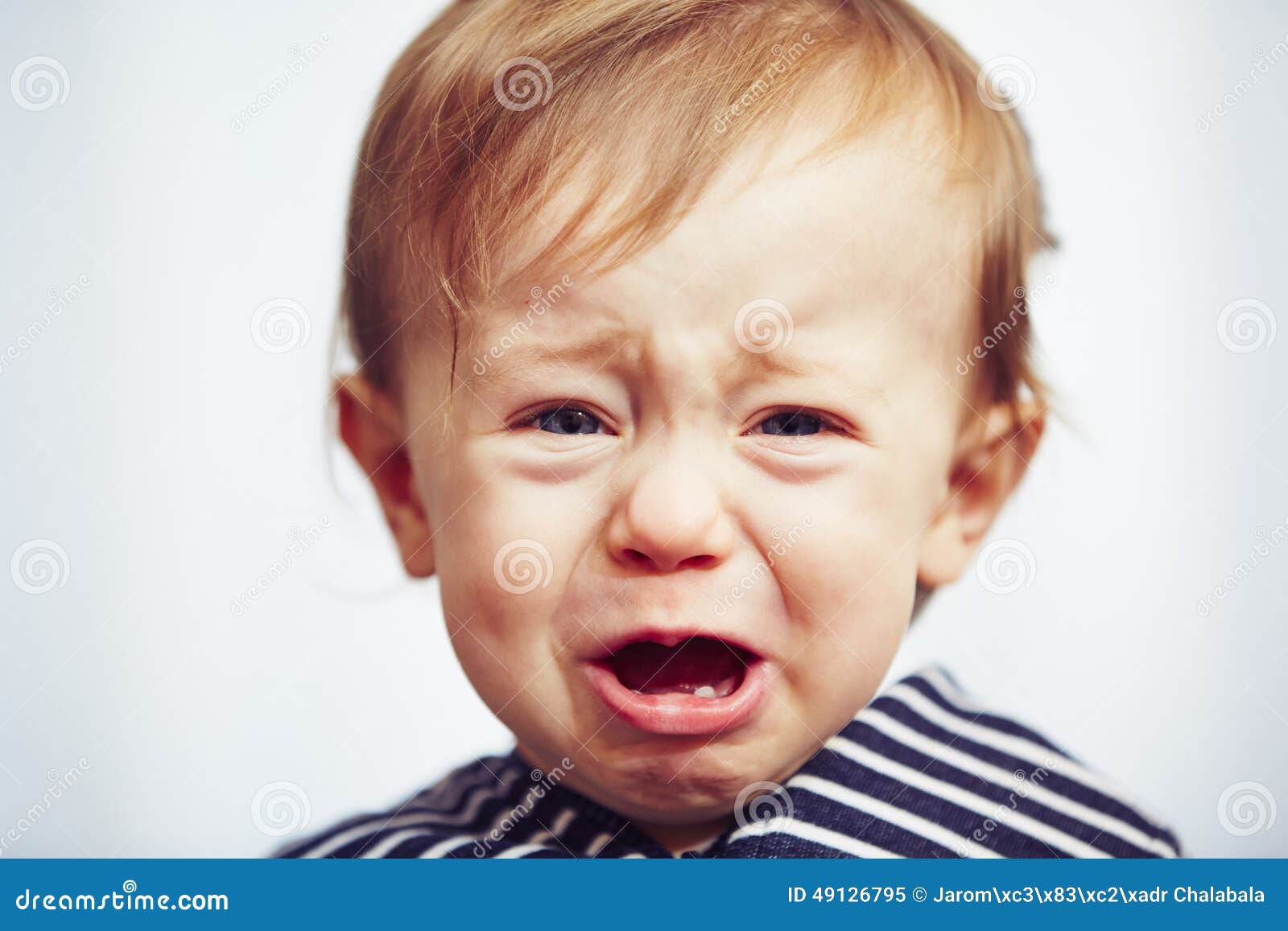 Boy is crying stock image. Image of innocent, head, care - 49126795