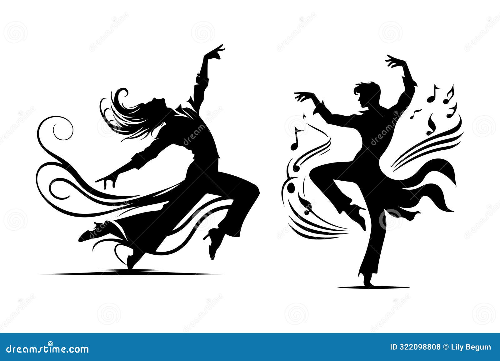 Boy Dancer Vector Art and Illustration Stock Vector - Illustration of ...