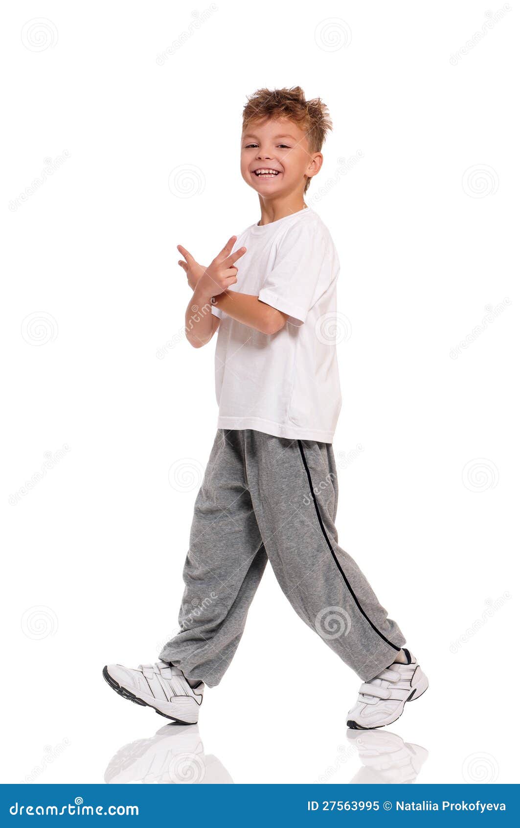 Boy dancing stock image. Image of human, enjoying, full - 27563995