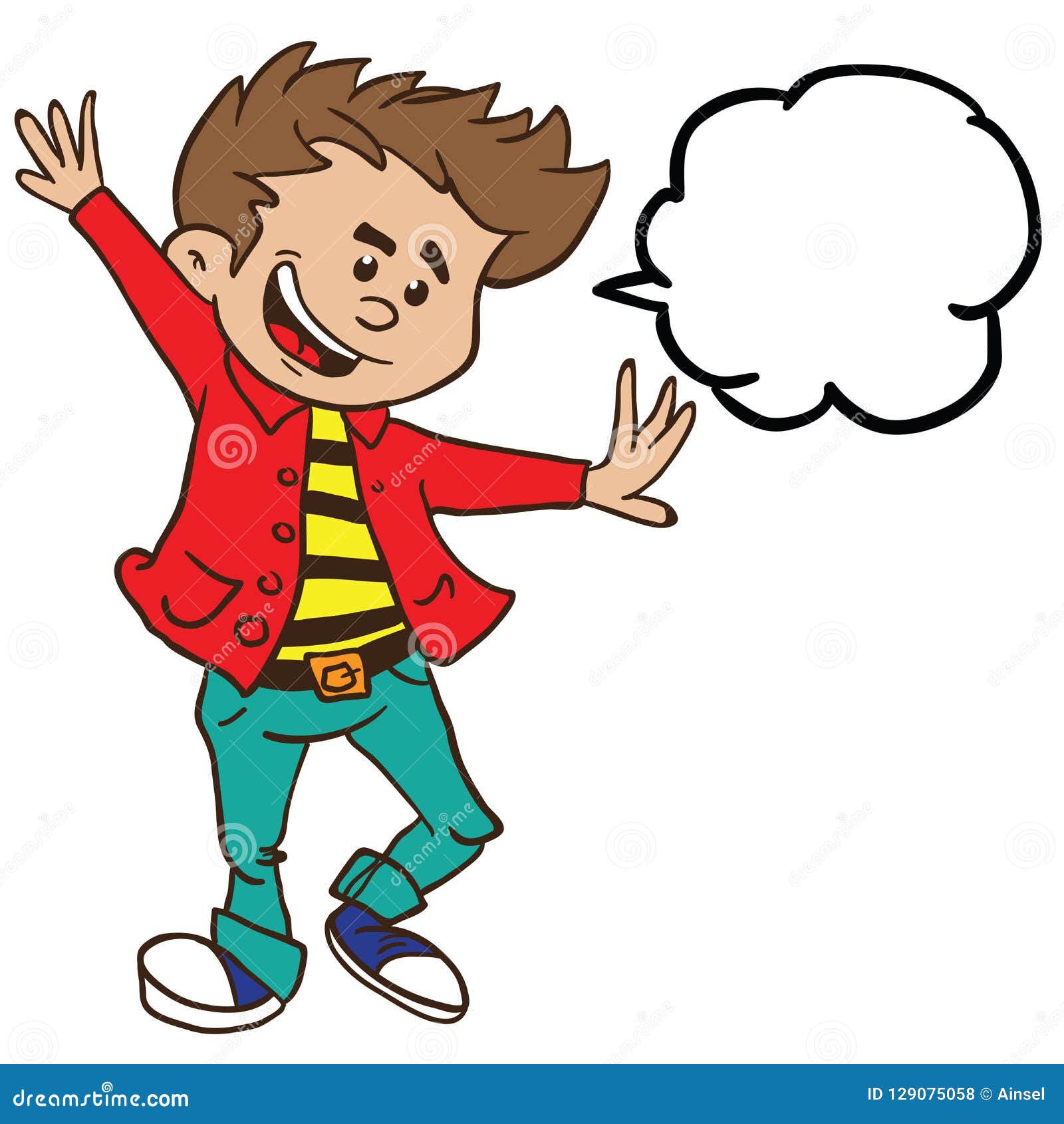 Boy dancing bubble stock illustration. Illustration of style - 129075058