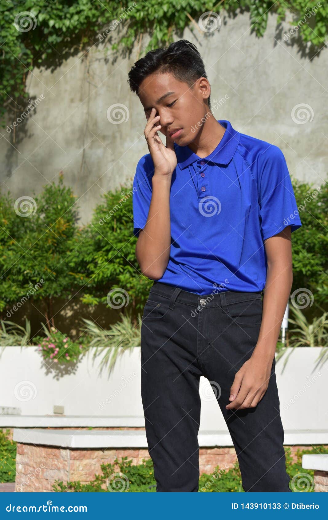 A Boy and Depression stock image. Image of depression - 143910133