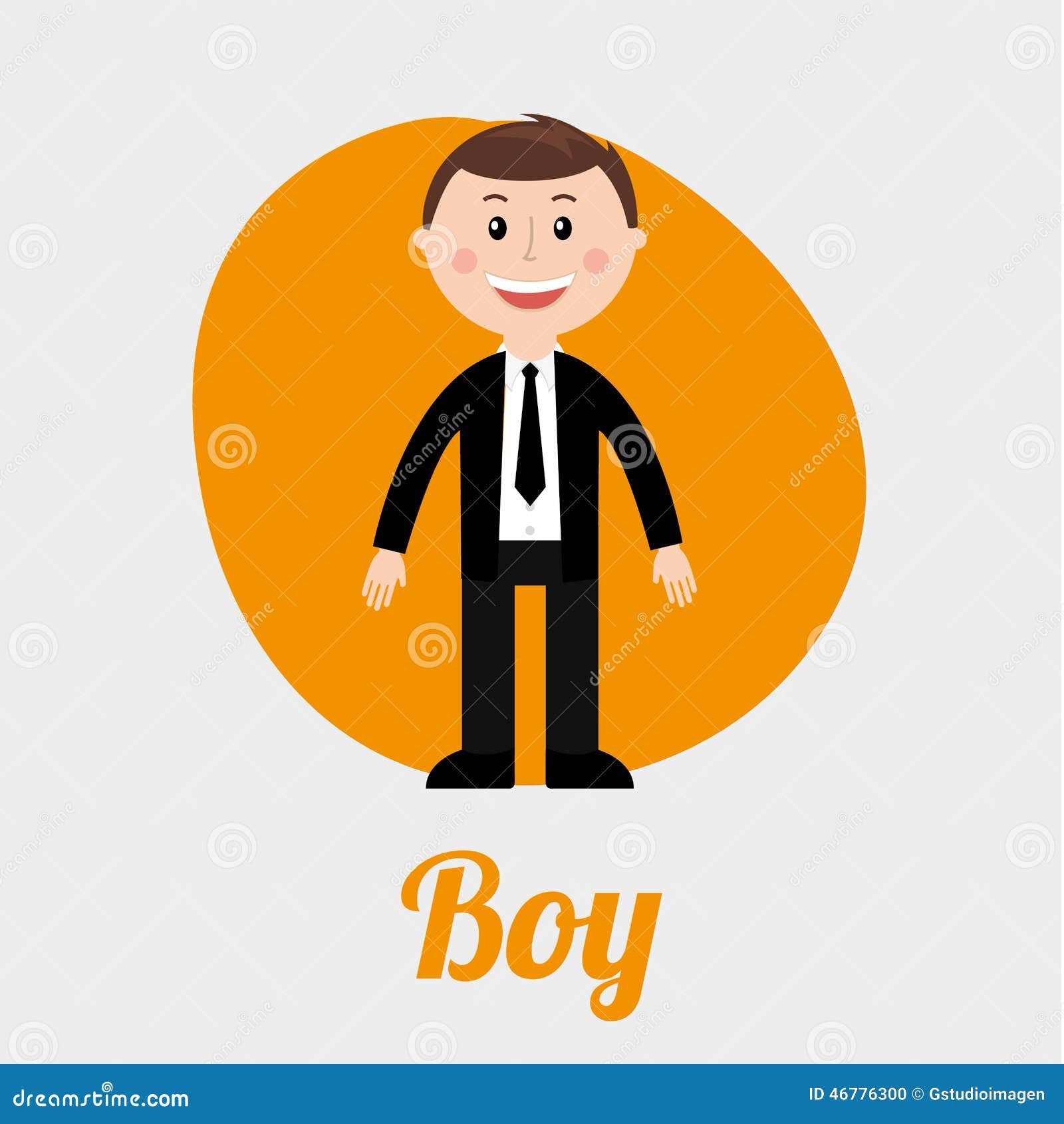Boy design stock vector. Illustration of character, isolated - 46776300