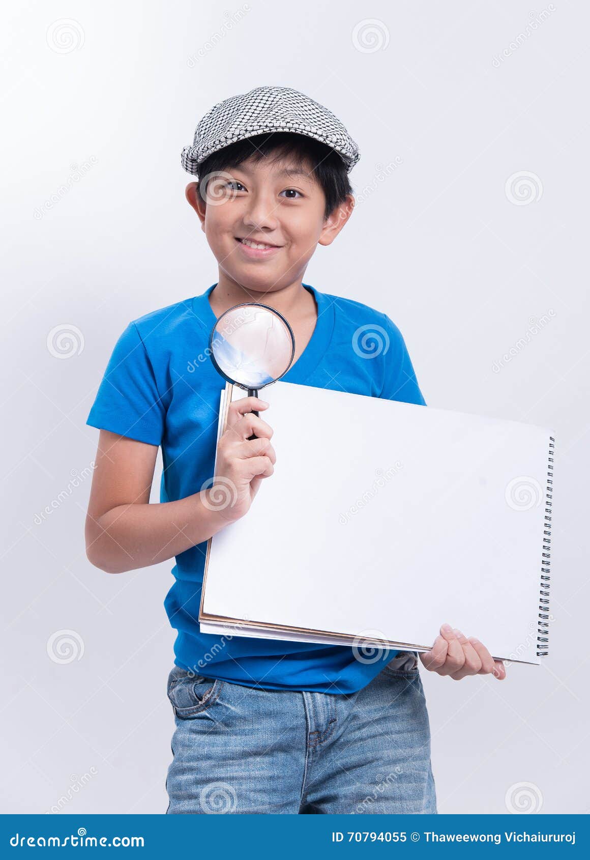 Boy detective stock image. Image of blank, background - 70794055