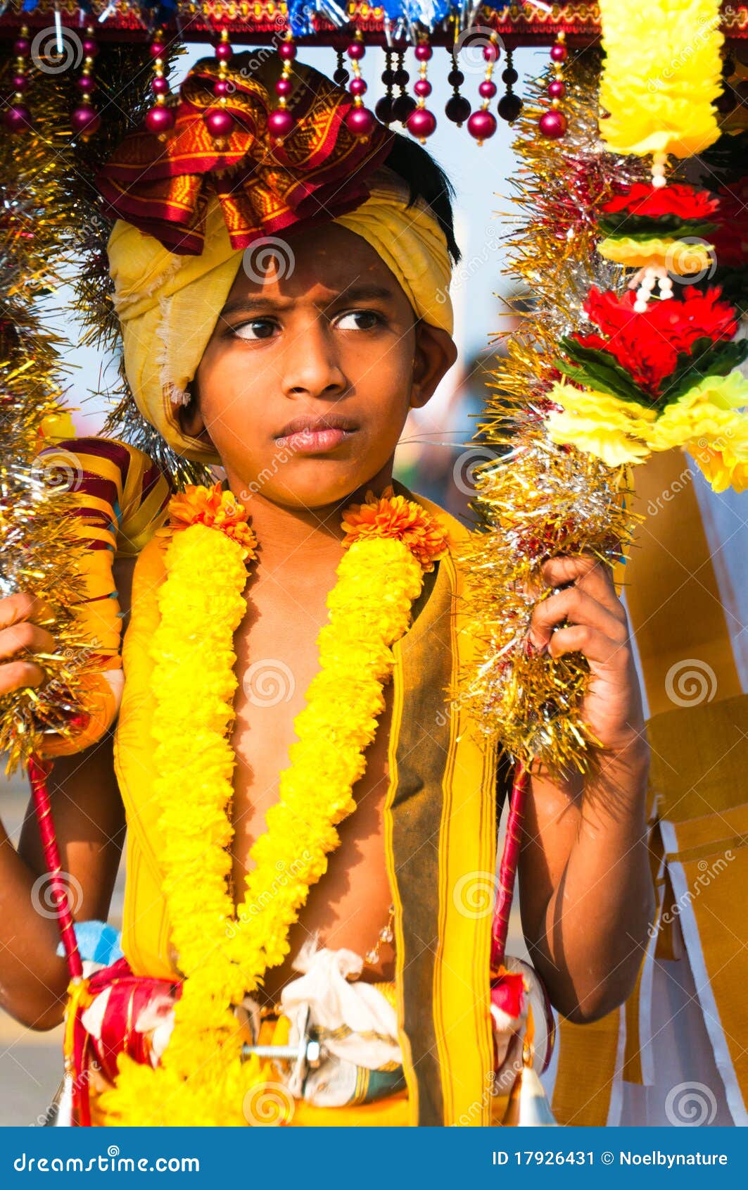 Young Kavadi Dancers Move Through The Streets Of Kandy During The Day ...