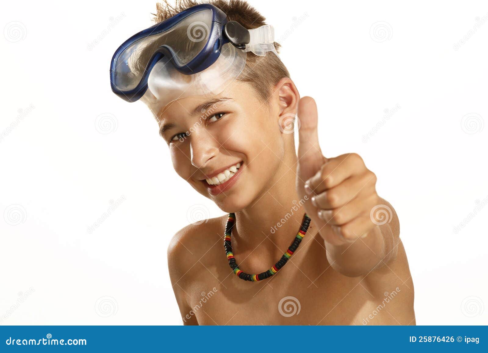 Boy diving mask stock photo. Image of activity, equipment - 25876426