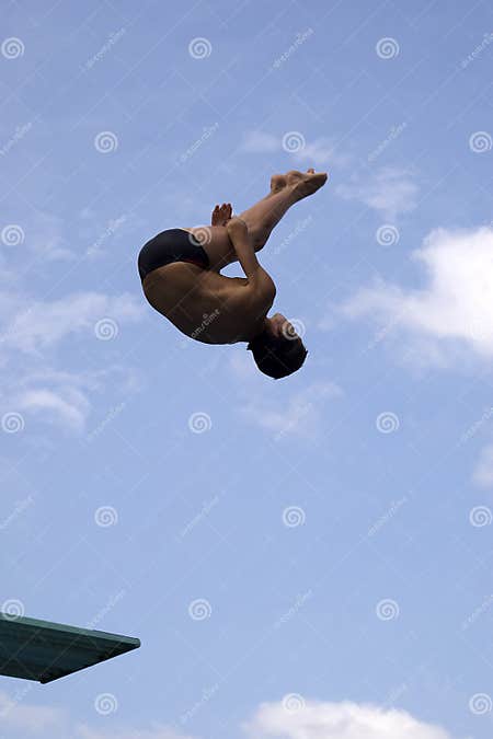 Boy diving in pool-1 editorial stock image. Image of health - 15286919