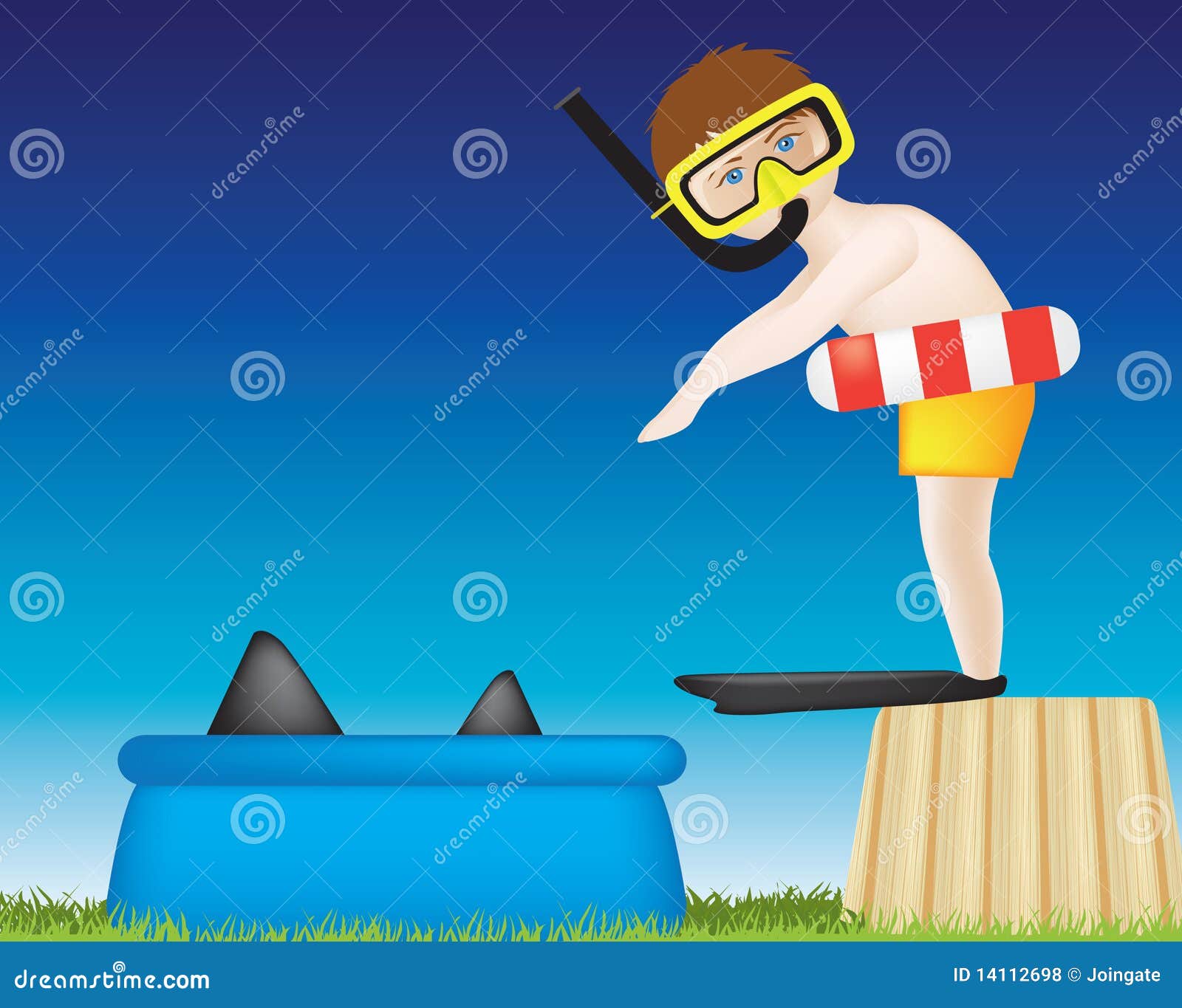 Diving Into Paddling Pool Stock Photo | CartoonDealer.com #13641678