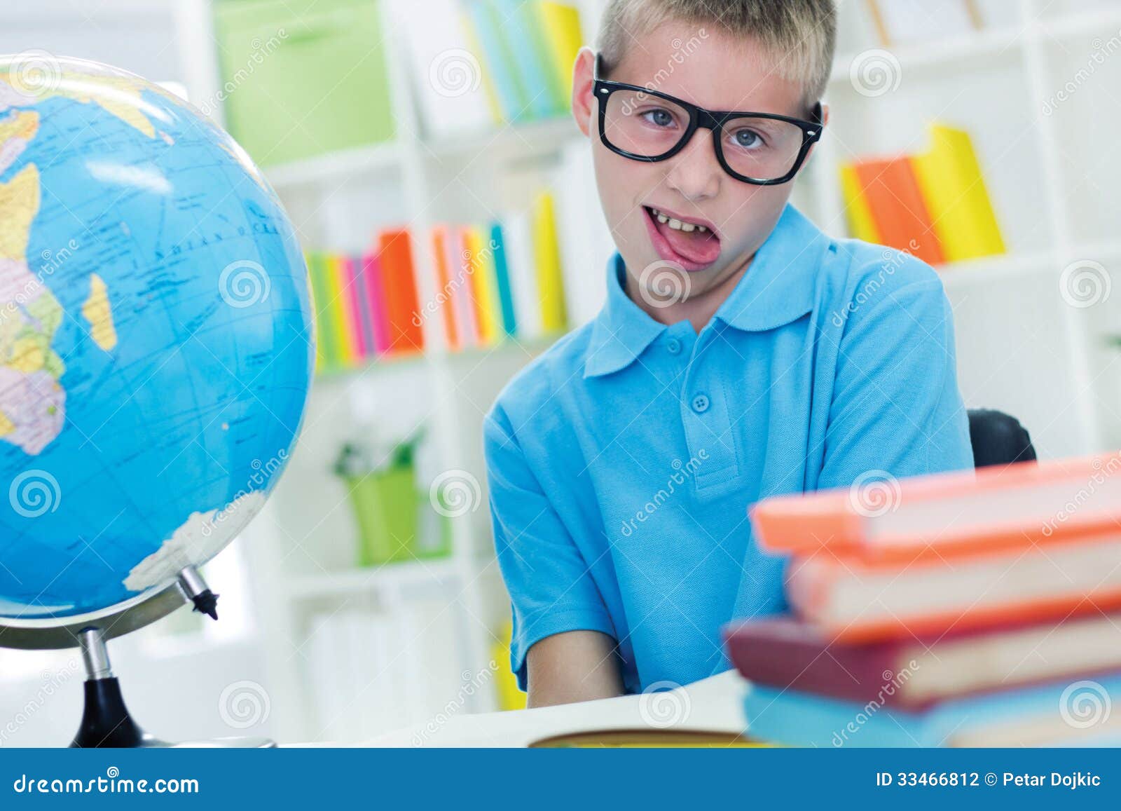 Boy doesn t like to study stock photo. Image of knowledge - 33466812