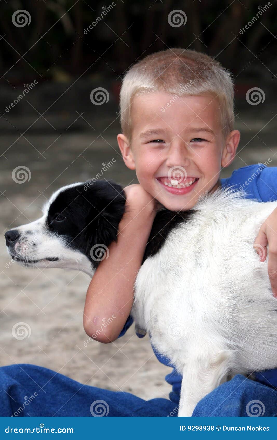 Boy and Dog Friends stock photo. Image of domestic, american - 9298938