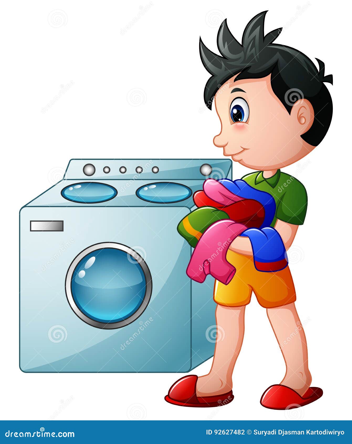 Laundry Washing Machine Cartoon
