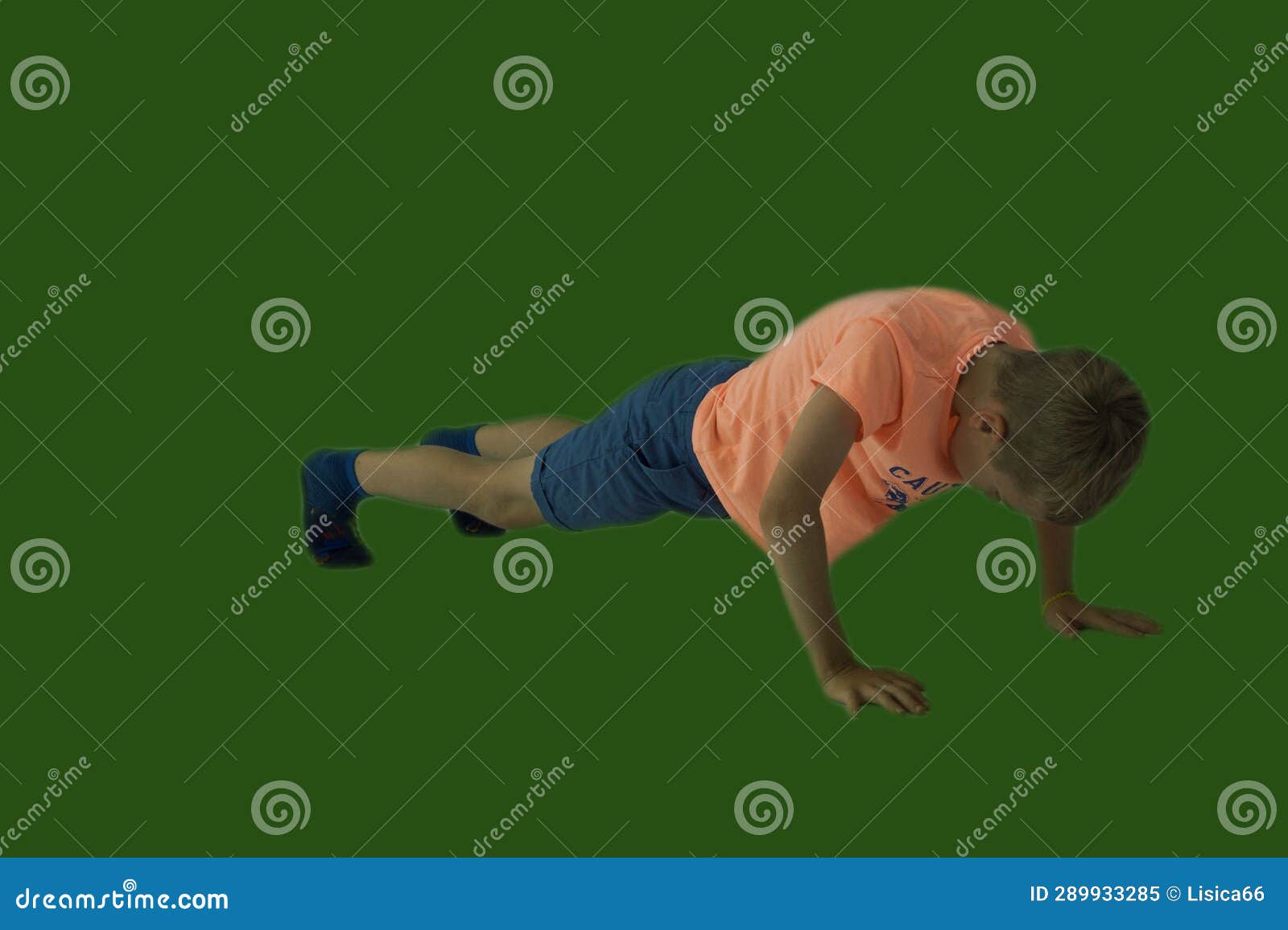 Boy doing push-ups stock image. Image of fitness, background - 289933285