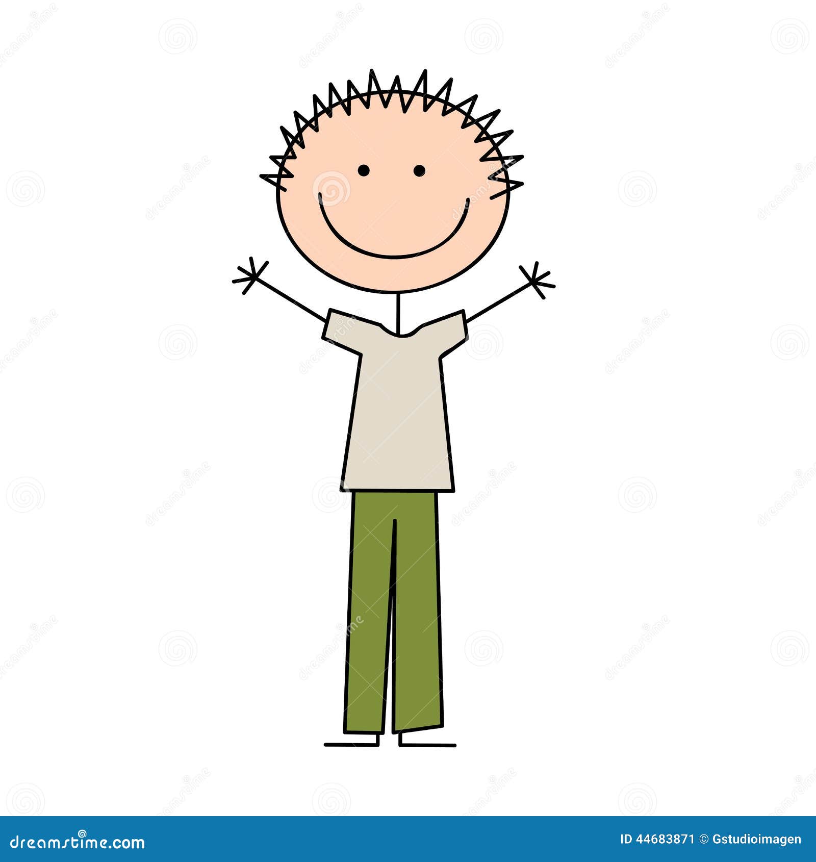 Boy draw stock vector. Illustration of child, doodle - 44683871 Boy draw stock vector. Illustration of child, doodle - 44683871