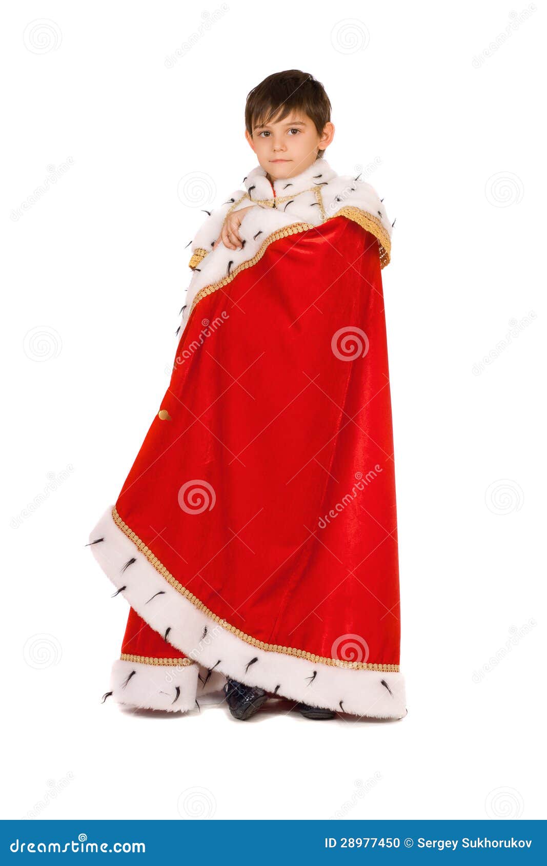 Boy Dressed in a Robe of King Stock Photo - Image of people, masquerade ...