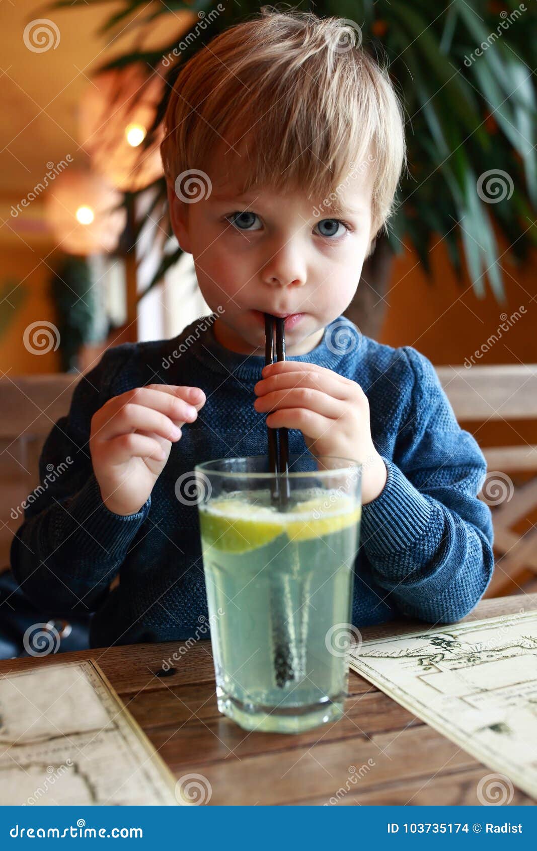 Boy drinking lemonade stock photo. Image of energy, caucasian - 103735174