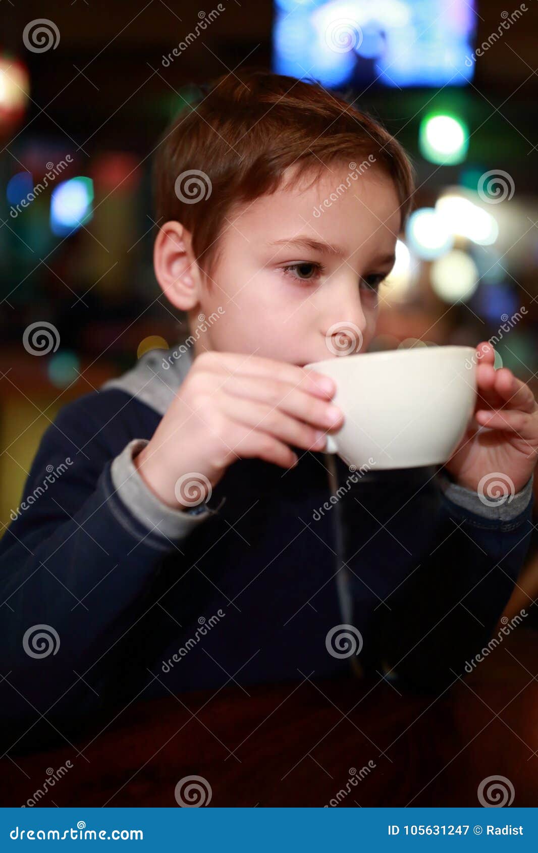 Boy drinking tea stock image. Image of childhood, food - 105631247