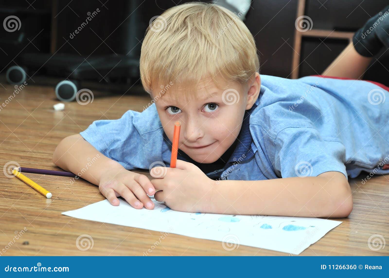 Boy drowing stock photo. Image of book, colored, flour - 11266360