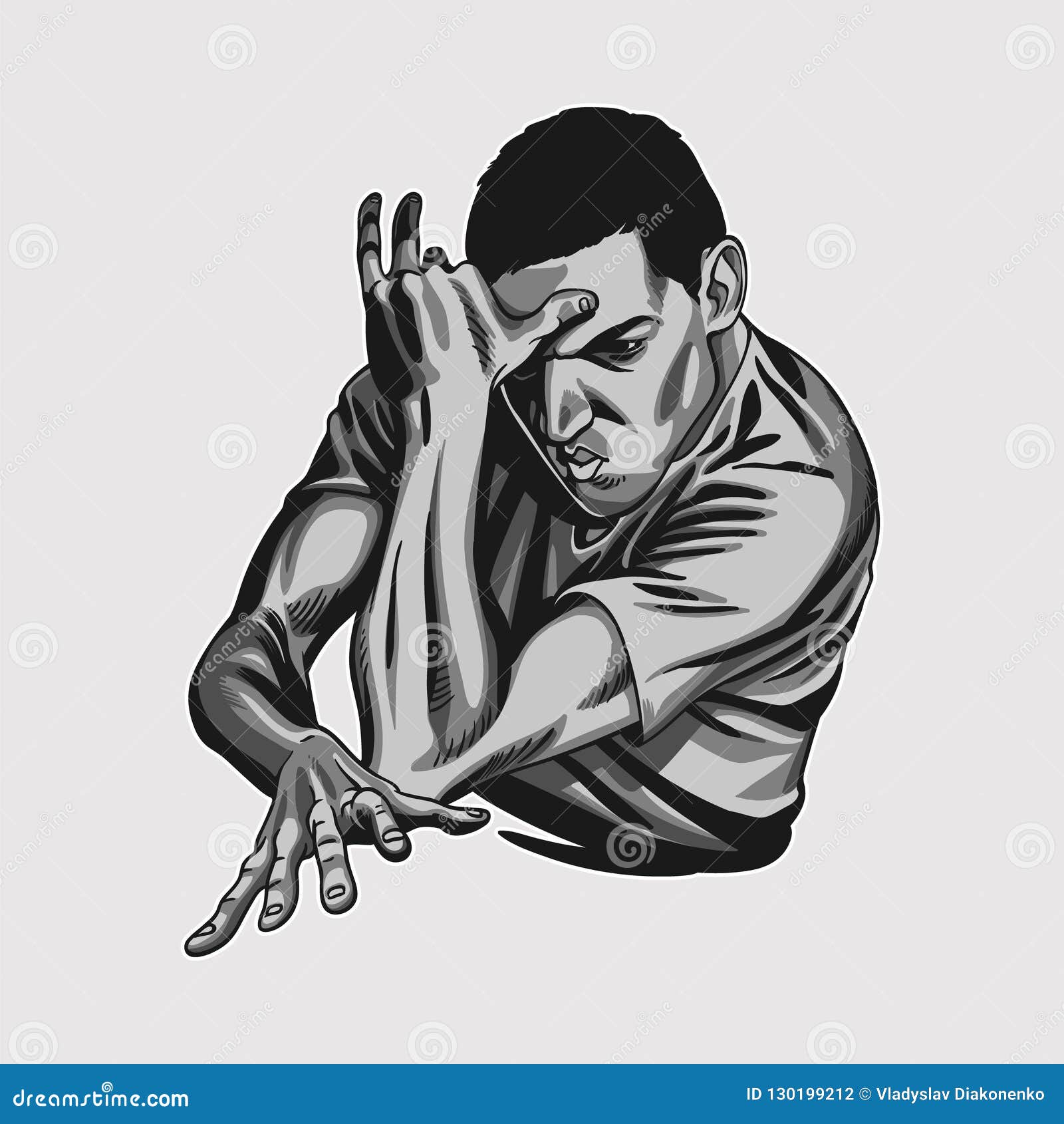 Dynamic Pose Set Vector Illustration | CartoonDealer.com #12591442