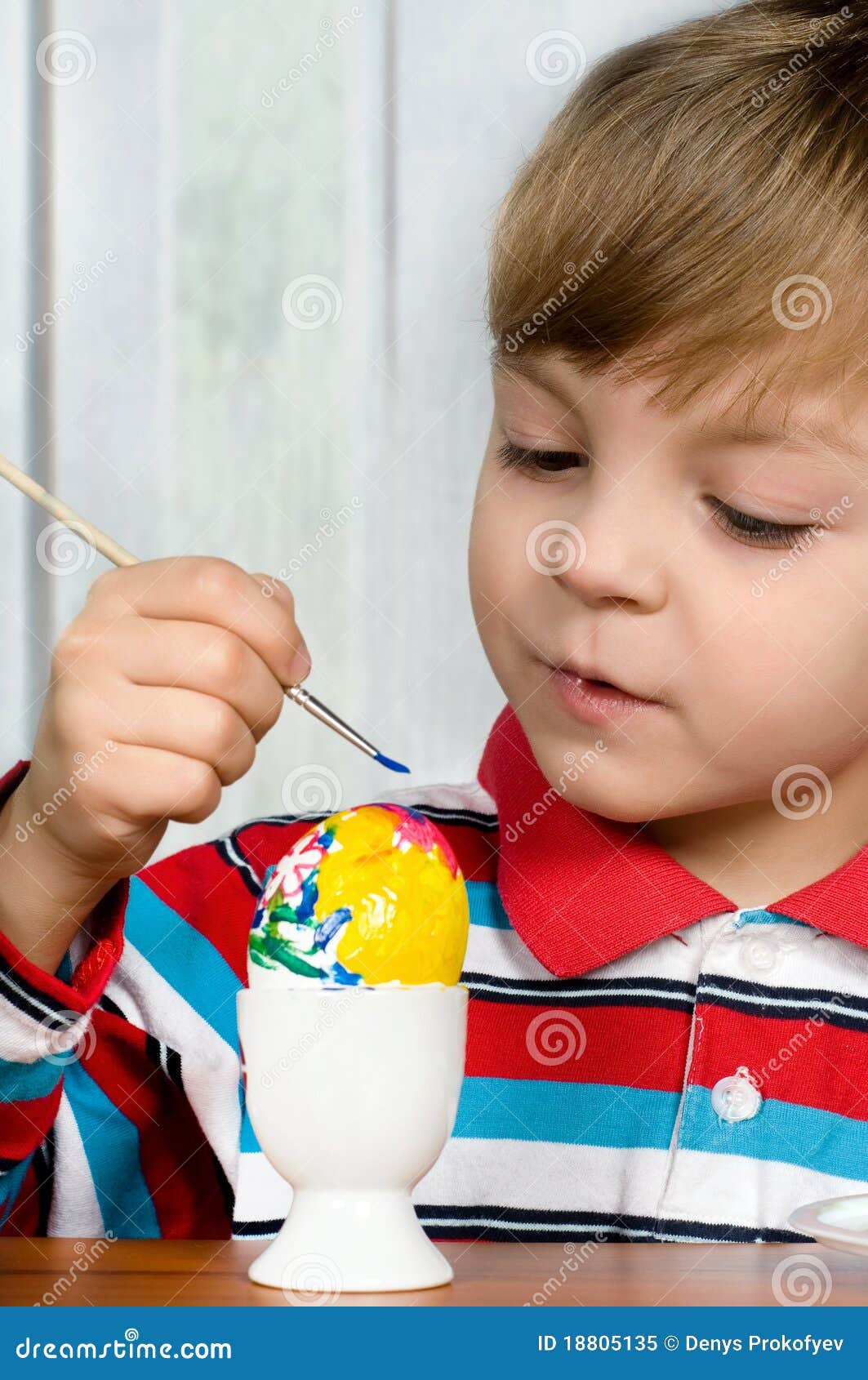 Boy and easter eggs stock image. Image of activity, celebration - 18805135